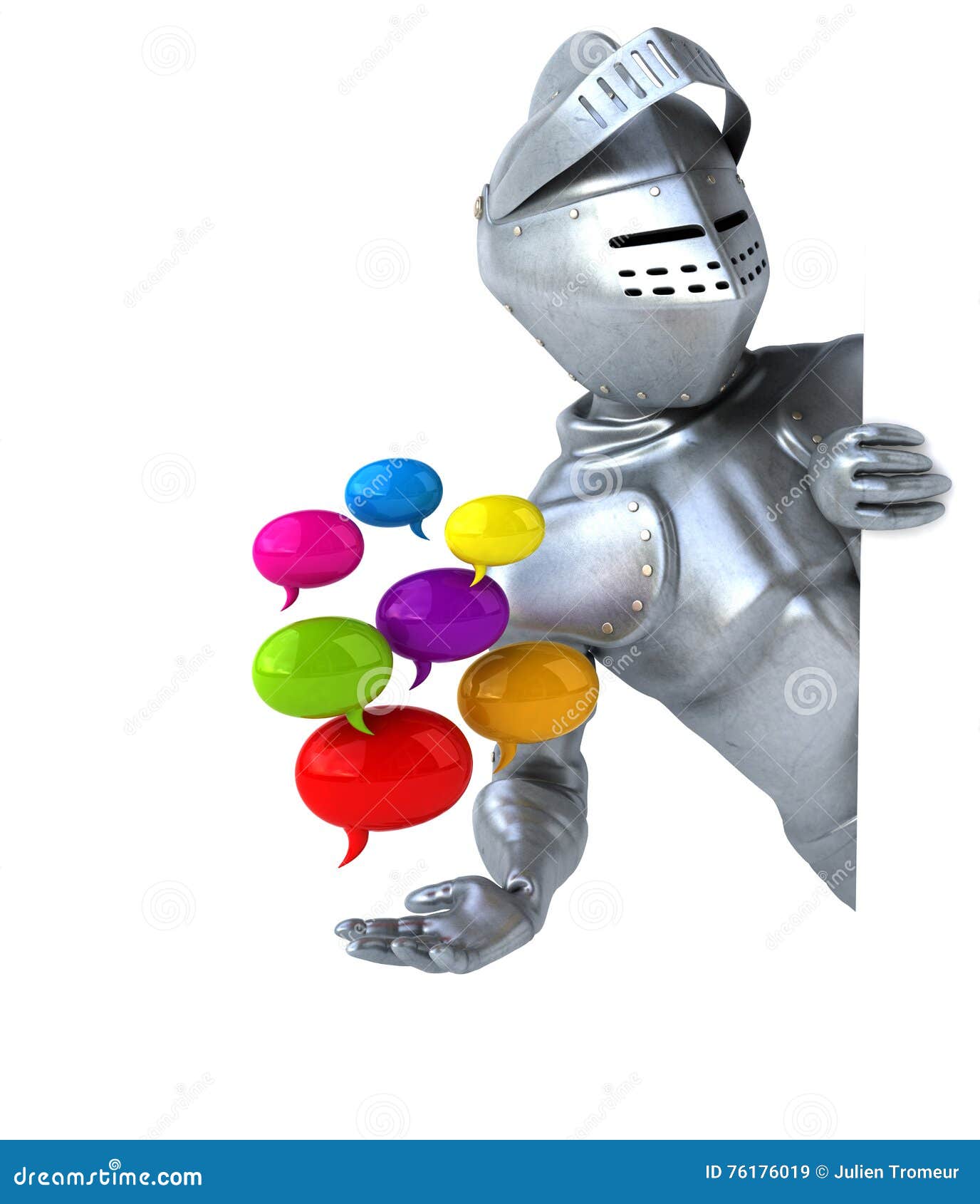 Fun knight stock illustration. Illustration of chat, metallic - 76176019