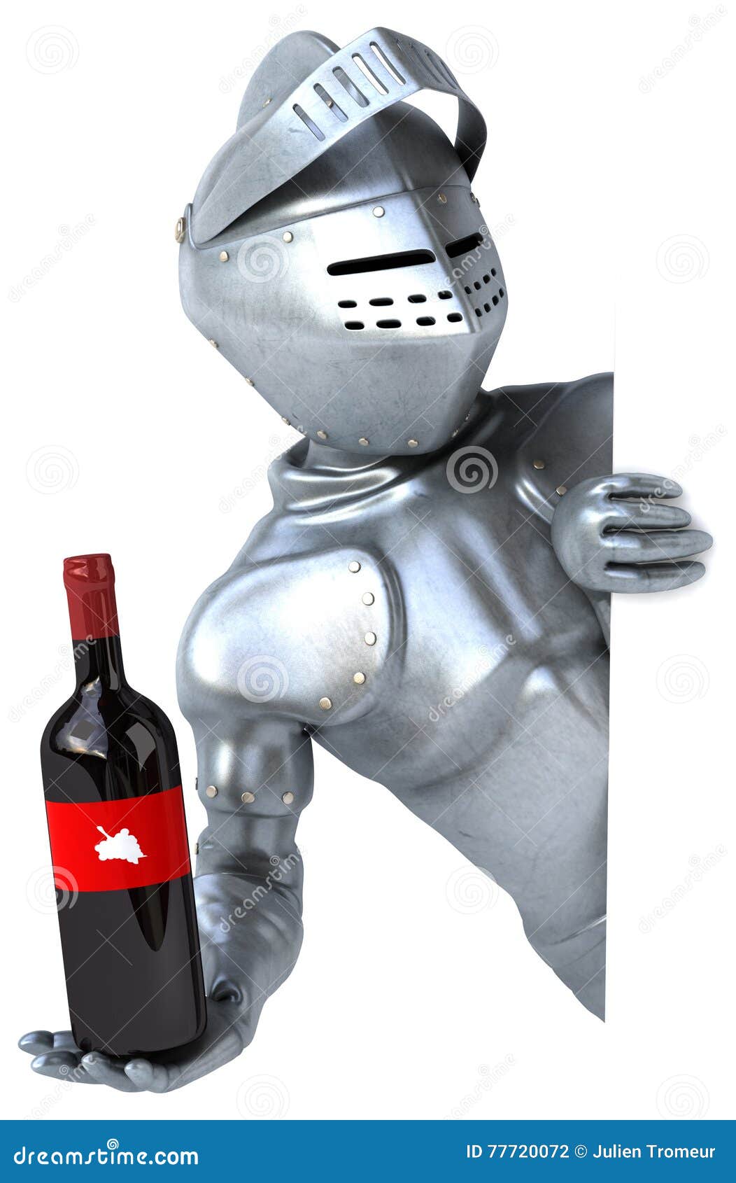 Fun knight stock illustration. Illustration of isolated - 77720072