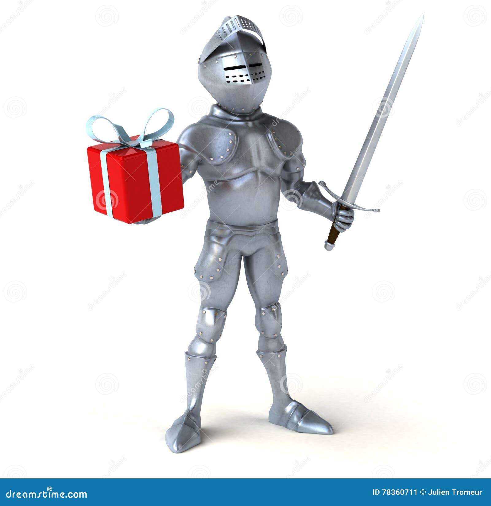 Fun knight stock illustration. Illustration of present - 78360711