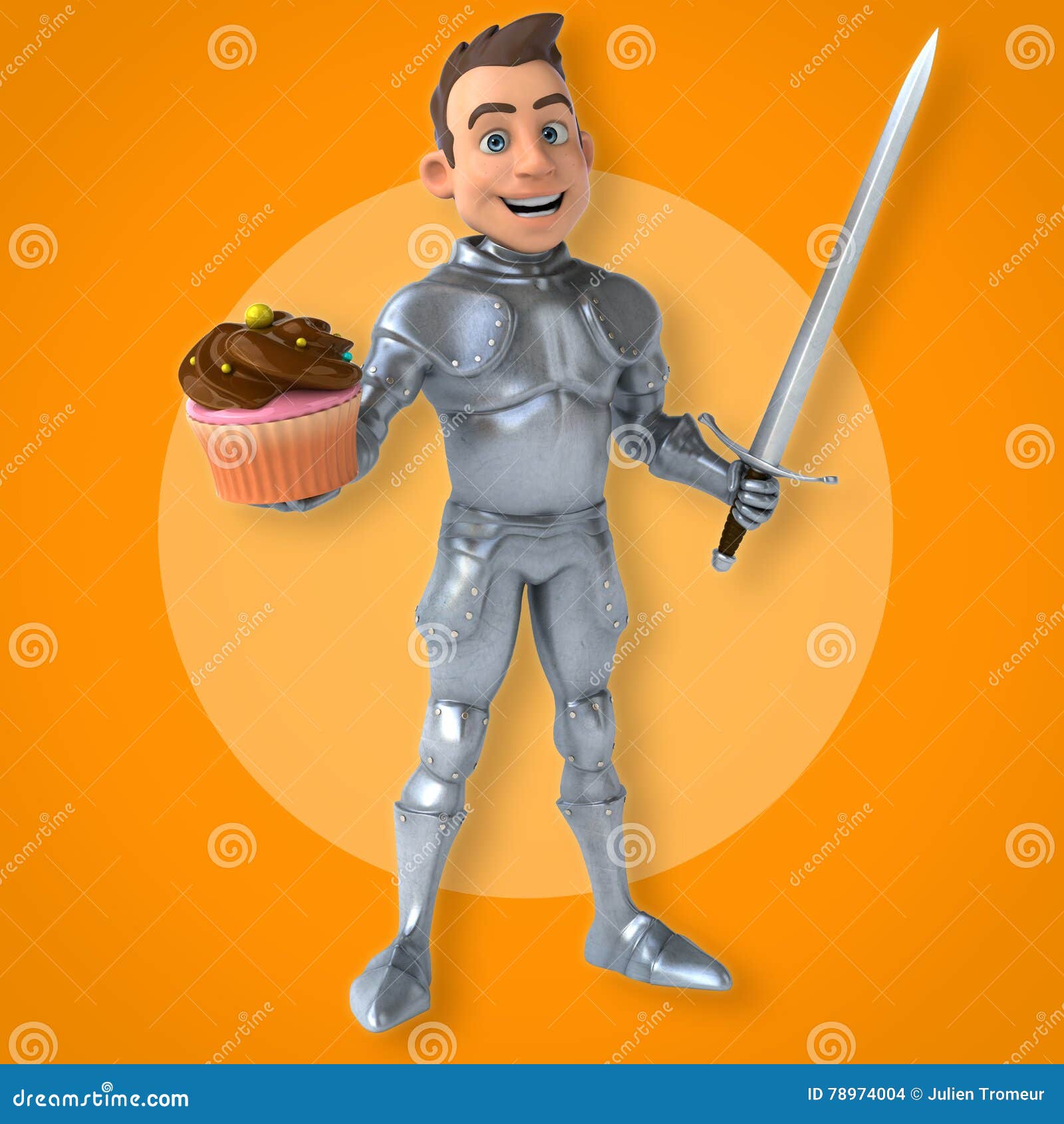Fun knight stock illustration. Illustration of battle - 78974004