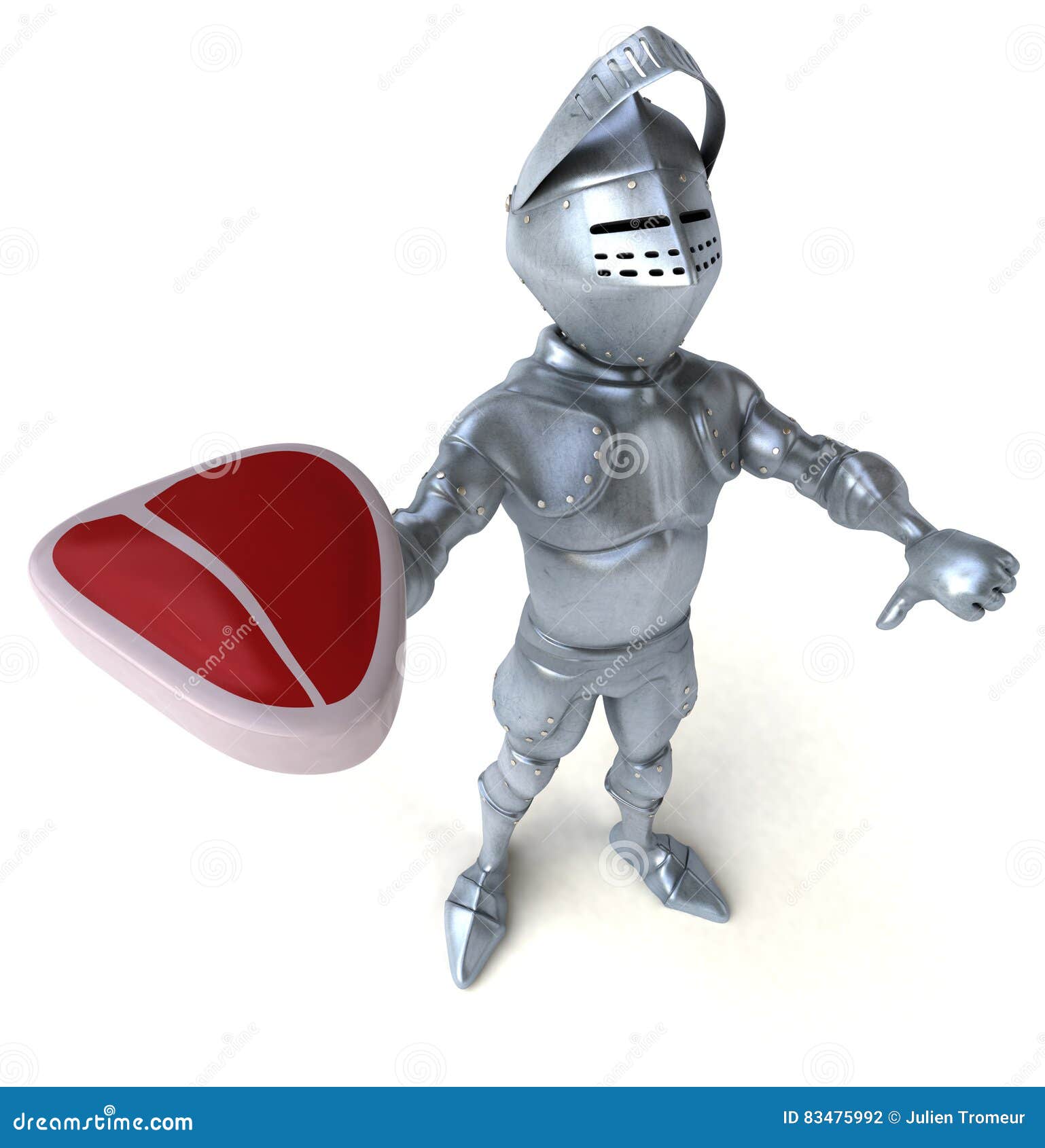 Fun knight stock illustration. Illustration of meat, digital - 83475992