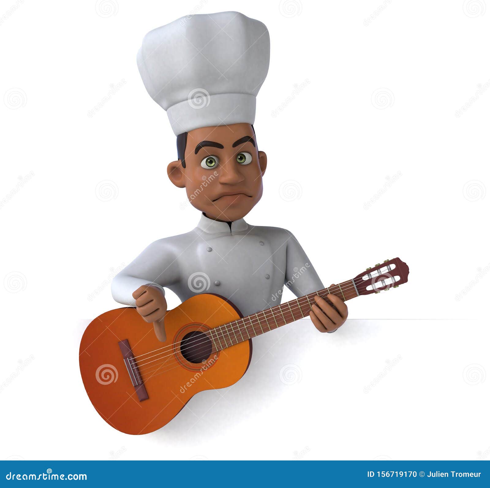 Fun-kock - 3D Illustration stock illustrationer. Illustration av land ...