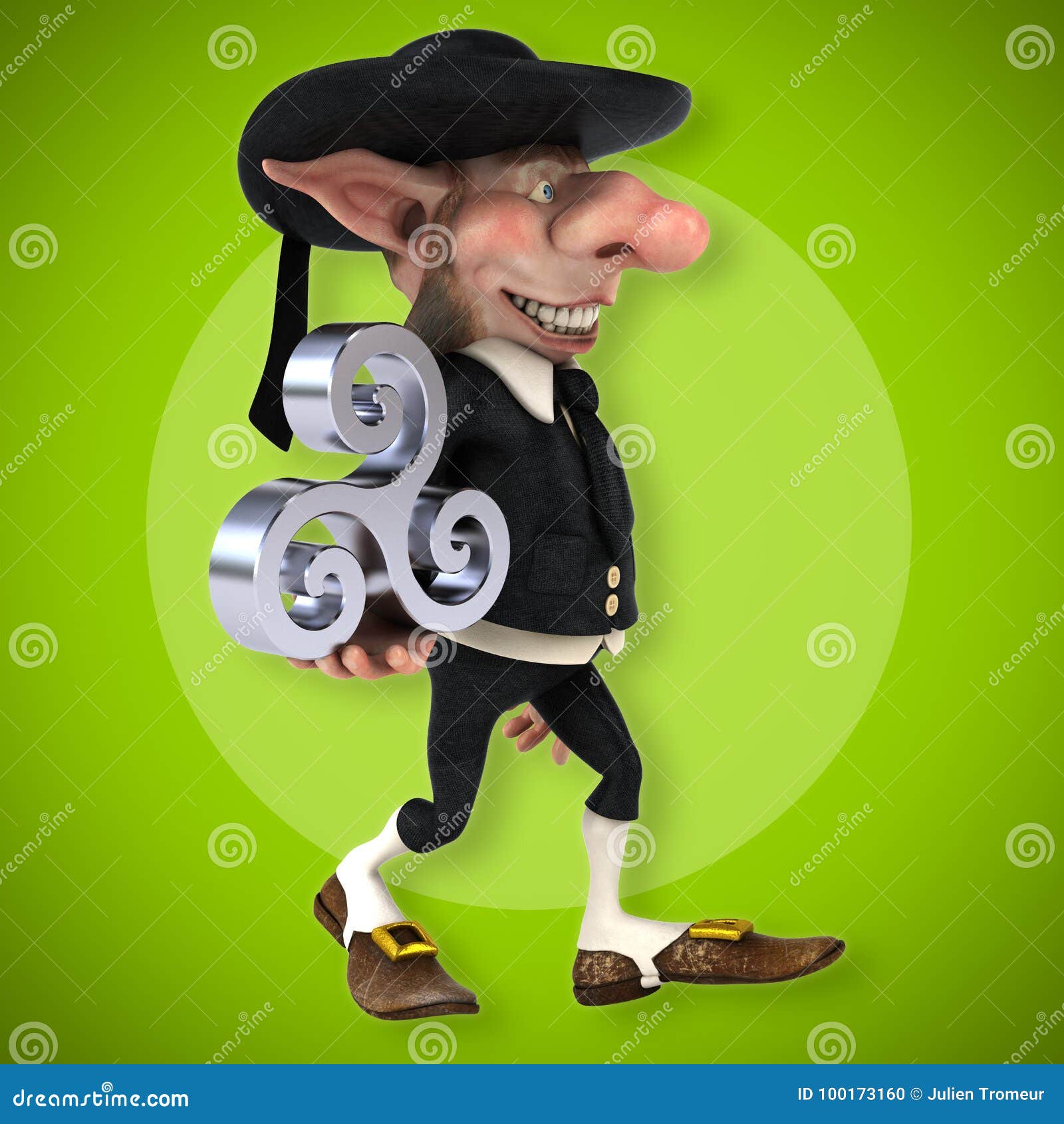 Fun Korrigan - 3D Illustration Stock Illustration - Illustration of ...