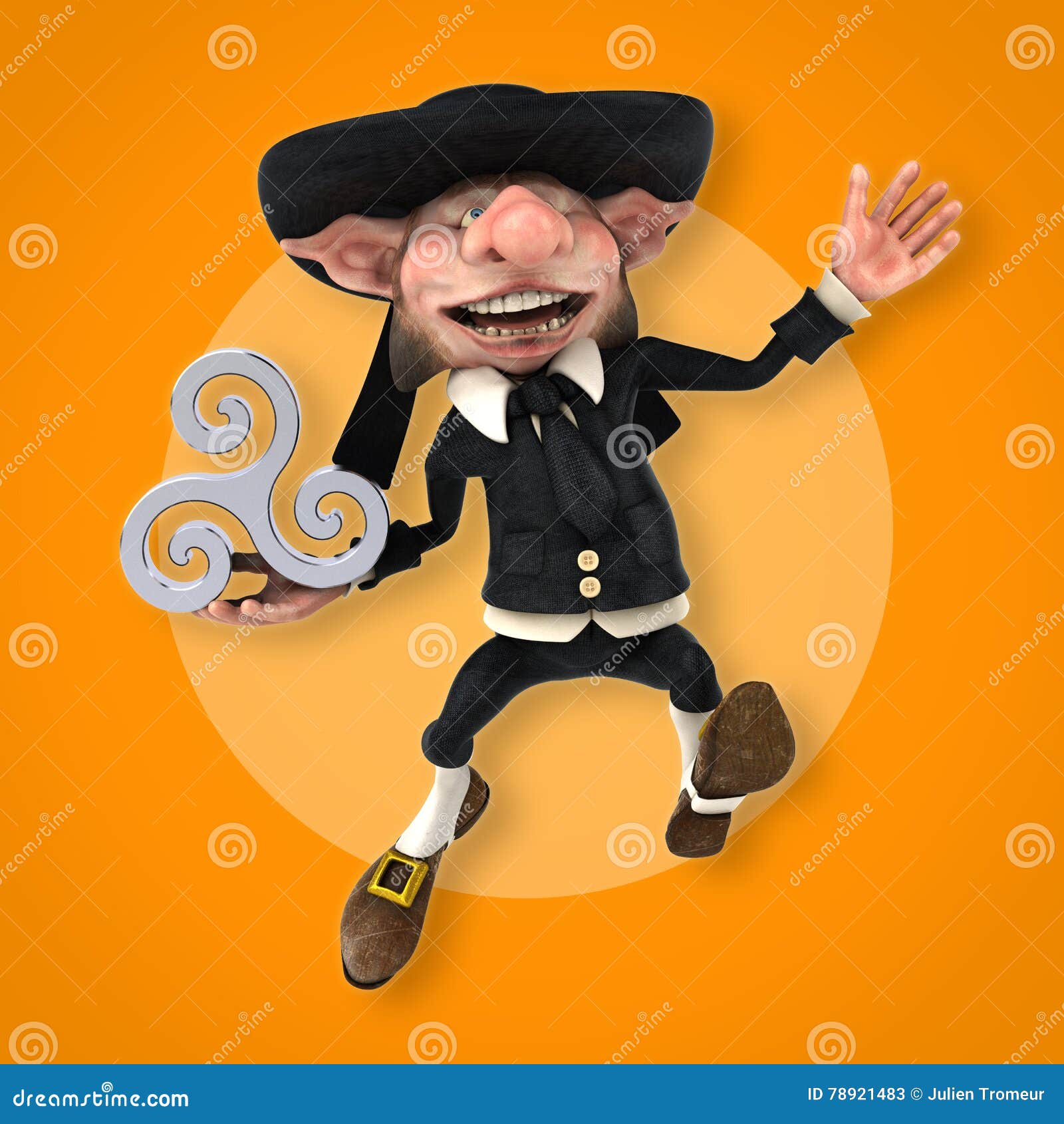 Fun Korrigan - 3D Illustration Stock Illustration - Illustration of ...