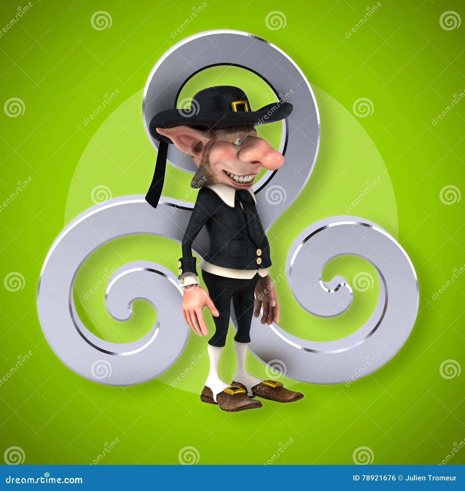 Fun Korrigan - 3D Illustration Stock Illustration - Illustration of ...