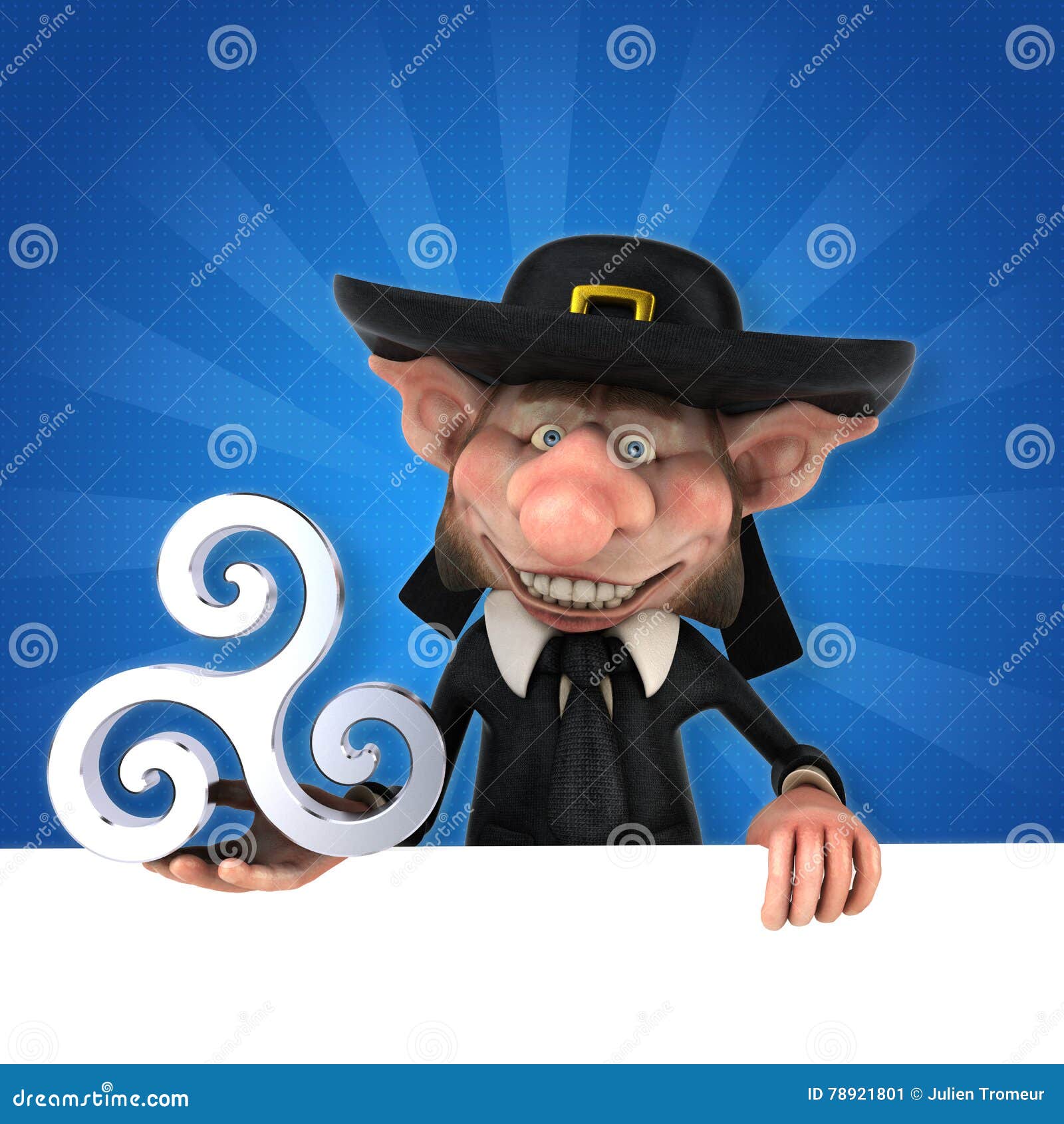 Fun Korrigan - 3D Illustration Stock Illustration - Illustration of ...