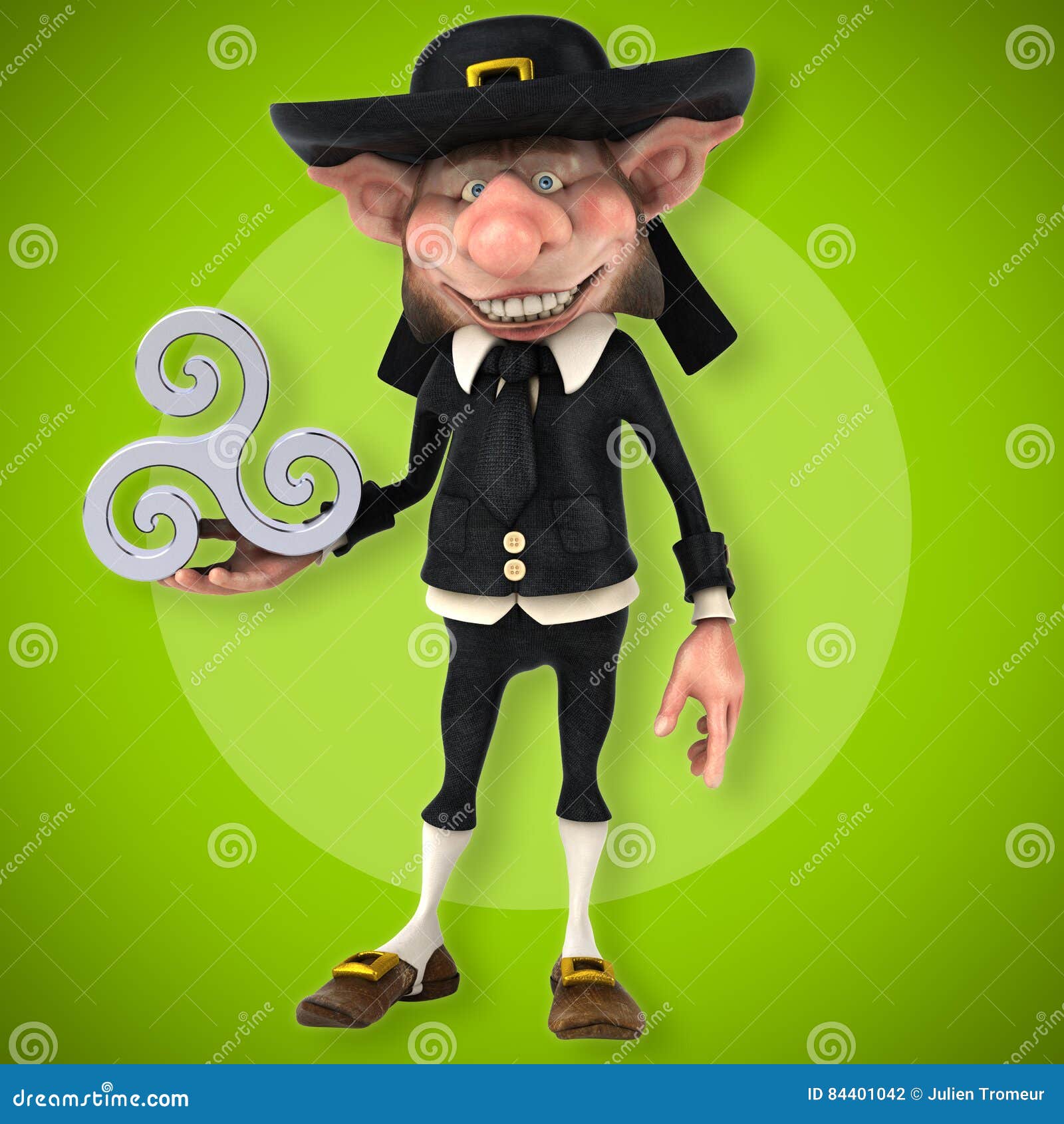 Fun Korrigan - 3D Illustration Stock Illustration - Illustration of ...