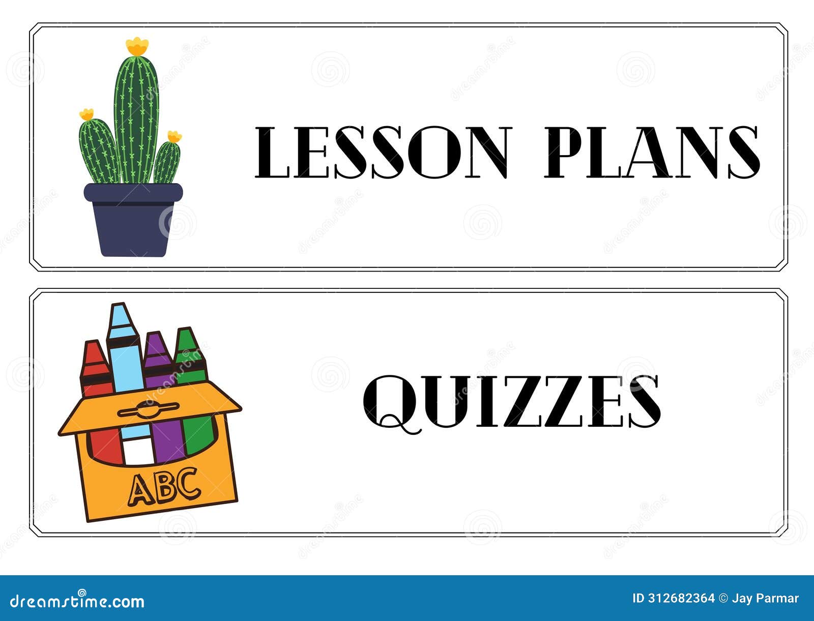 Fun Labelling Teacher Files - 1 Stock Illustration - Illustration of ...