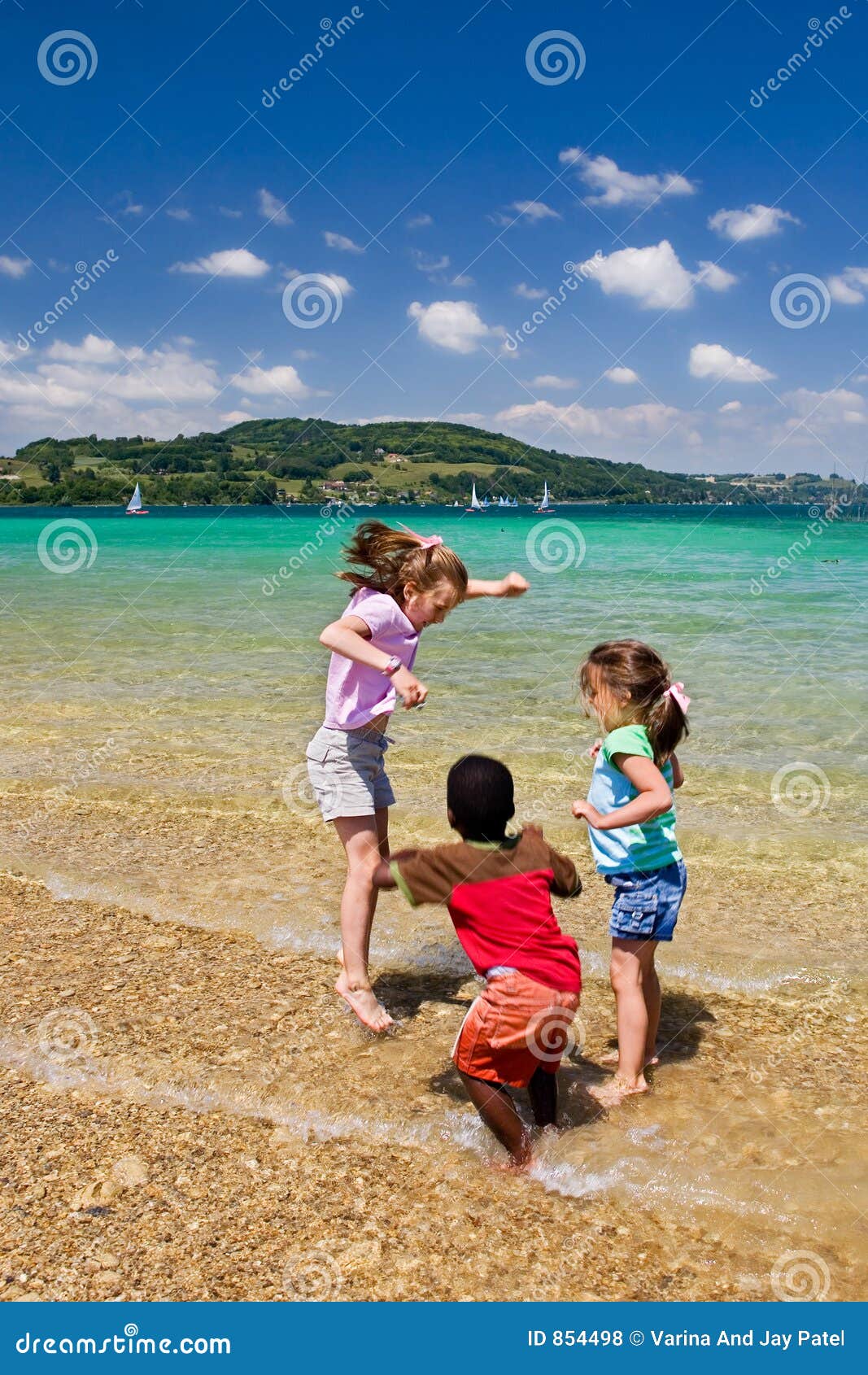 Fun in at the Lake stock photo. Image of beautiful, children - 854498