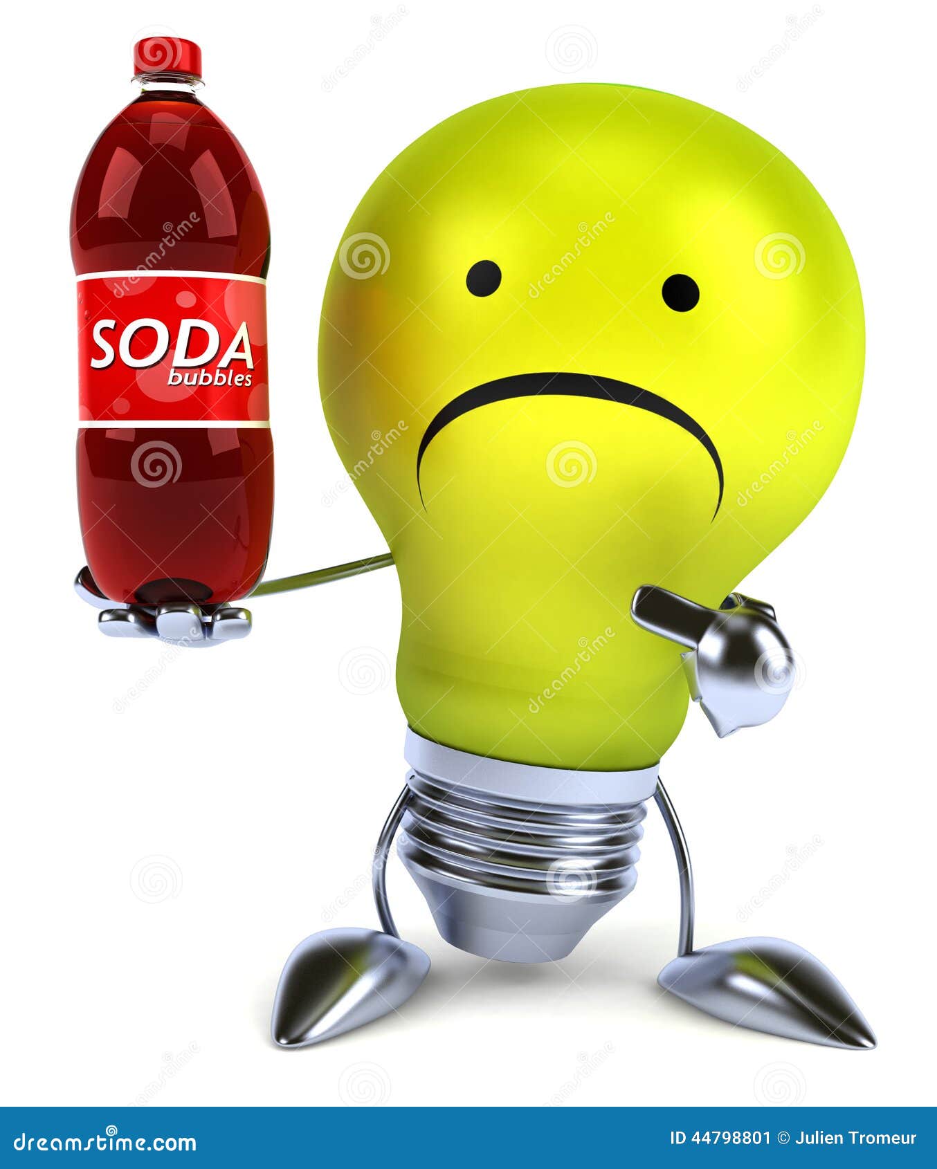 Fun light bulb stock illustration. Illustration of object - 44798801