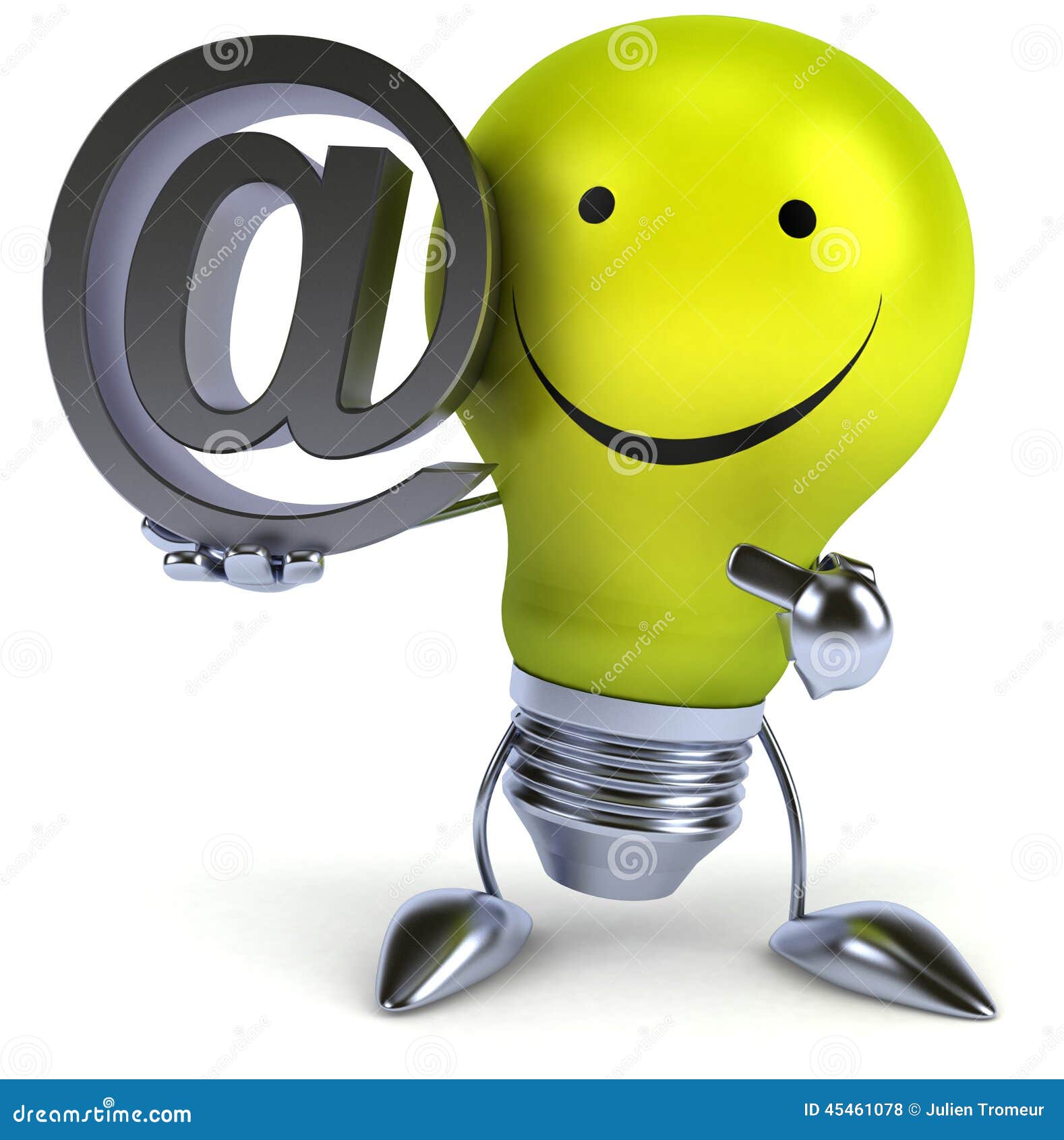 Fun light bulb stock illustration. Illustration of smart - 45461078