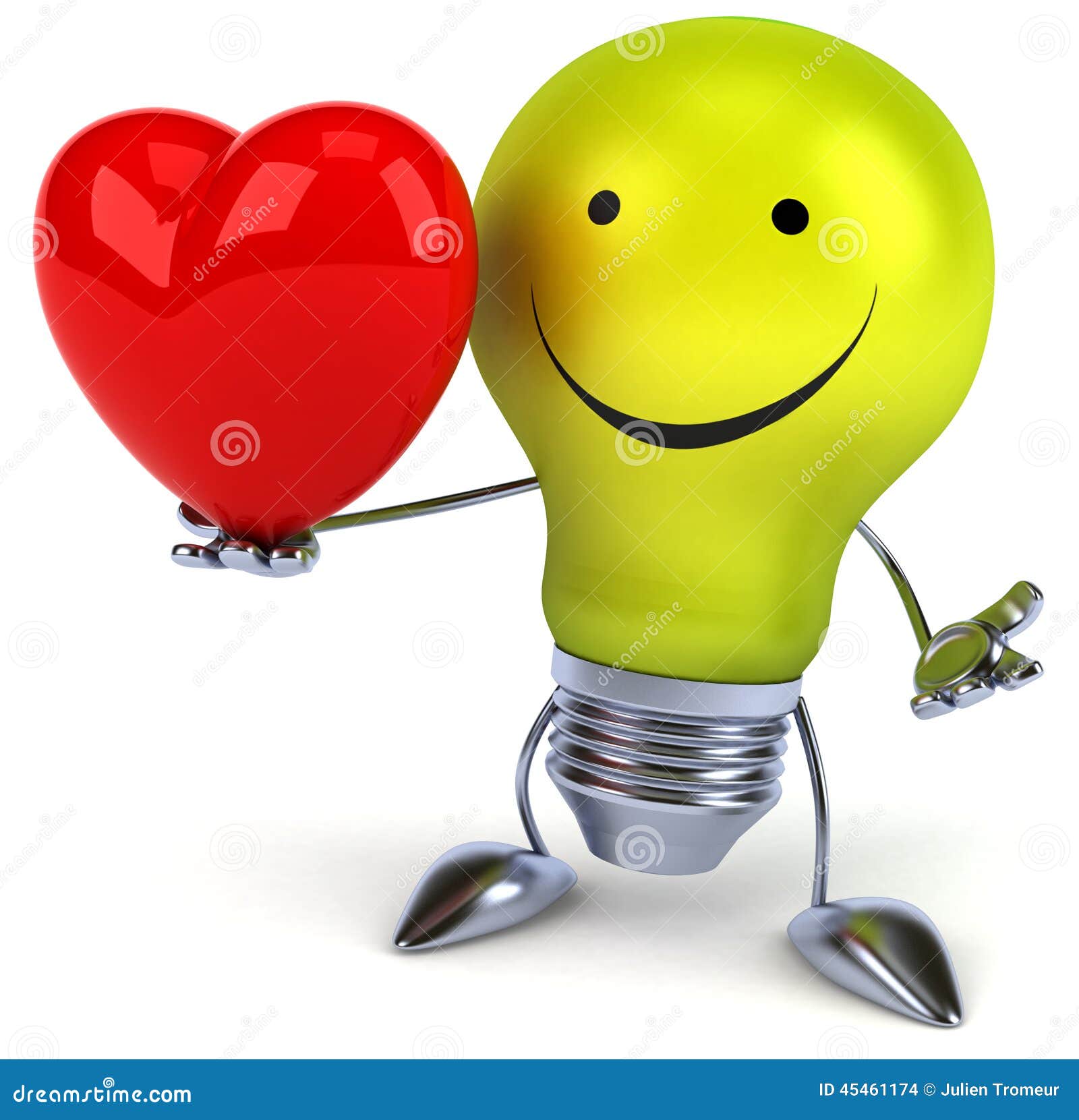 Fun light bulb stock illustration. Illustration of brain - 45461174