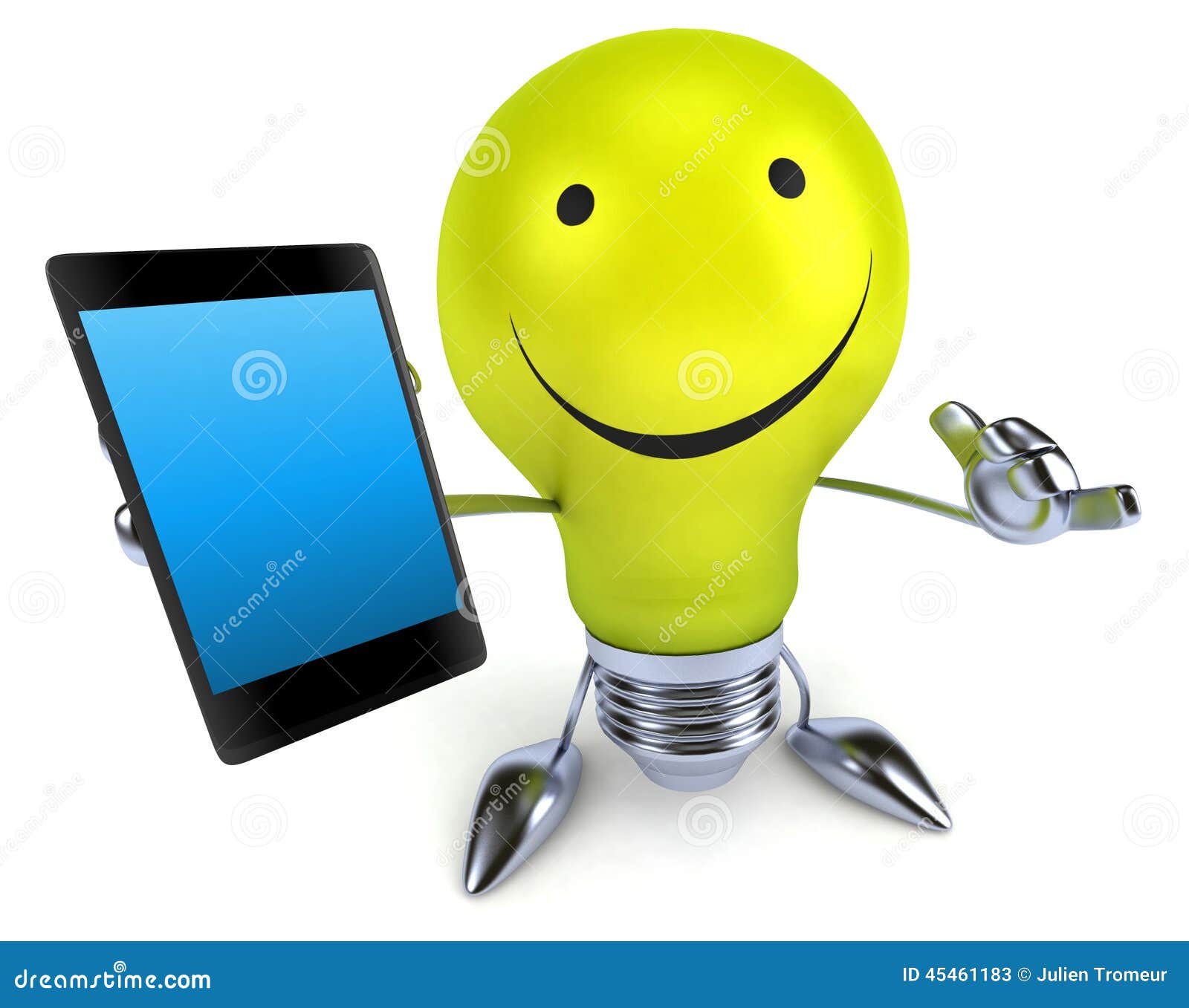Fun light bulb stock illustration. Illustration of advertising - 45461183