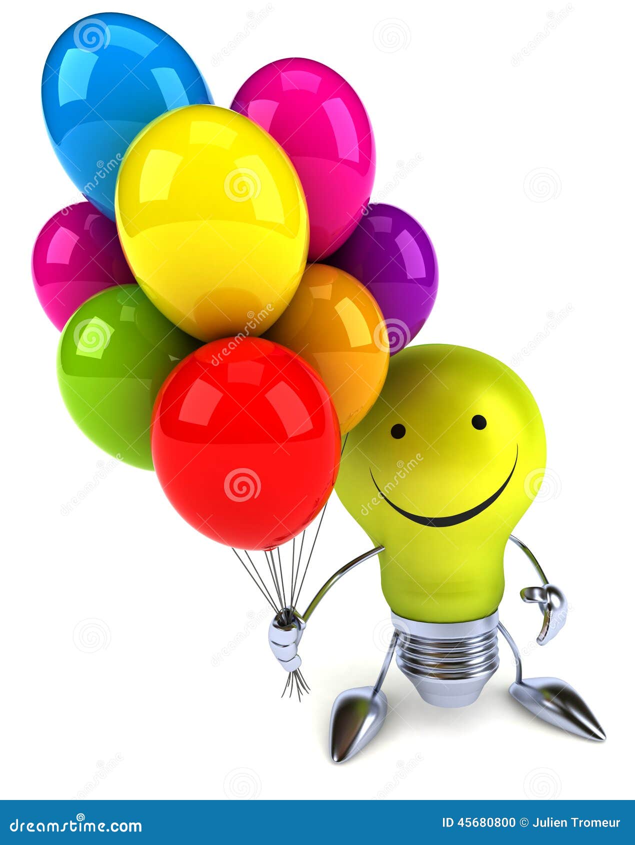 Fun light bulb stock illustration. Illustration of brainstorming - 45680800