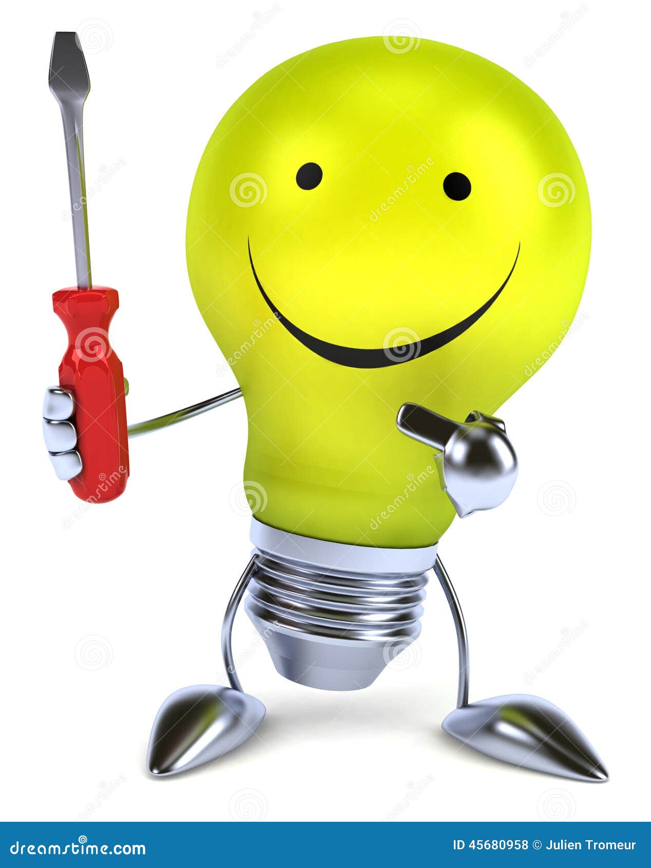 Fun light bulb stock illustration. Illustration of solve - 45680958