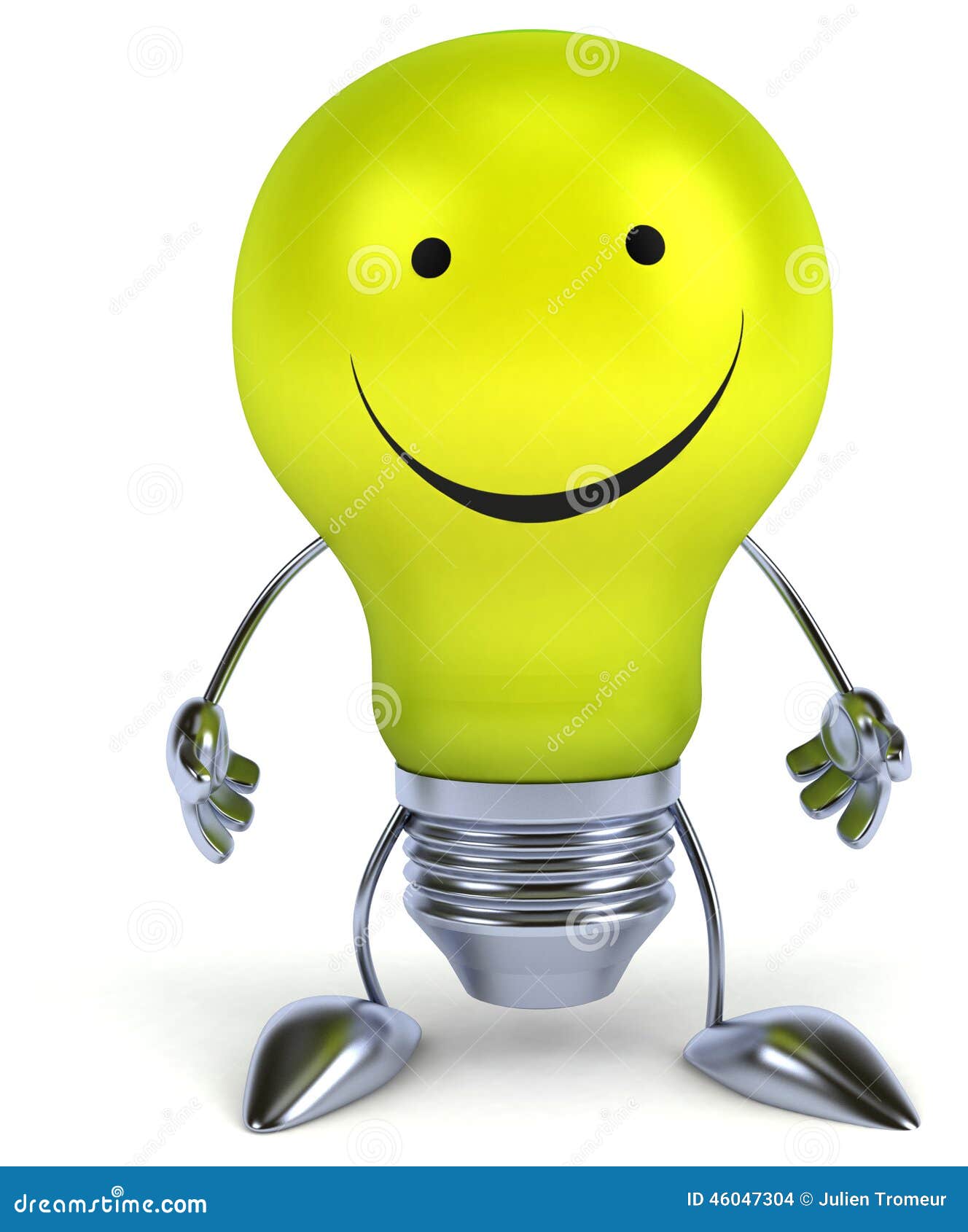 Fun light bulb stock illustration. Illustration of energy - 46047304