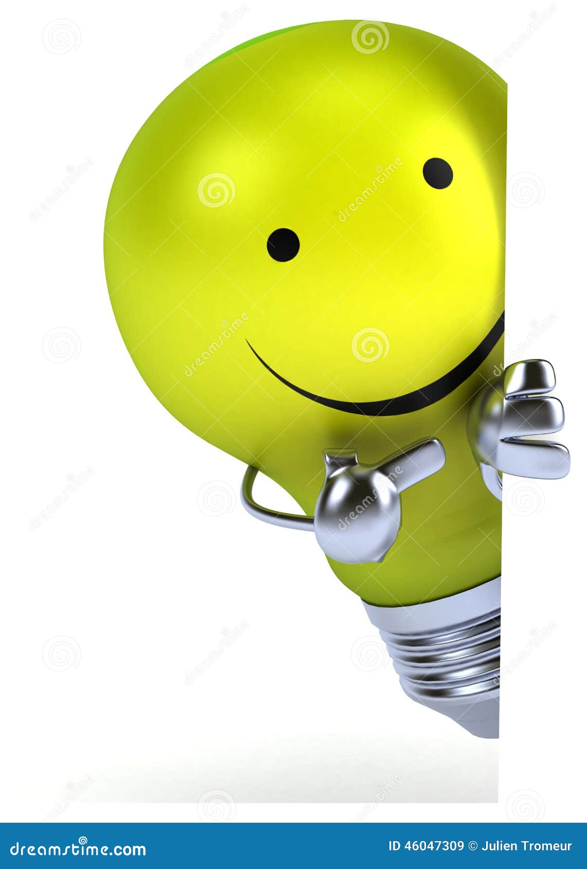 Fun light bulb stock illustration. Illustration of electricity - 46047309