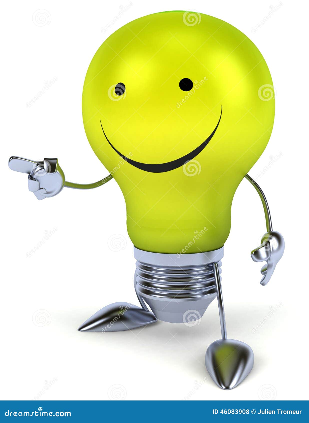 Fun light bulb stock illustration. Illustration of energy - 46083908