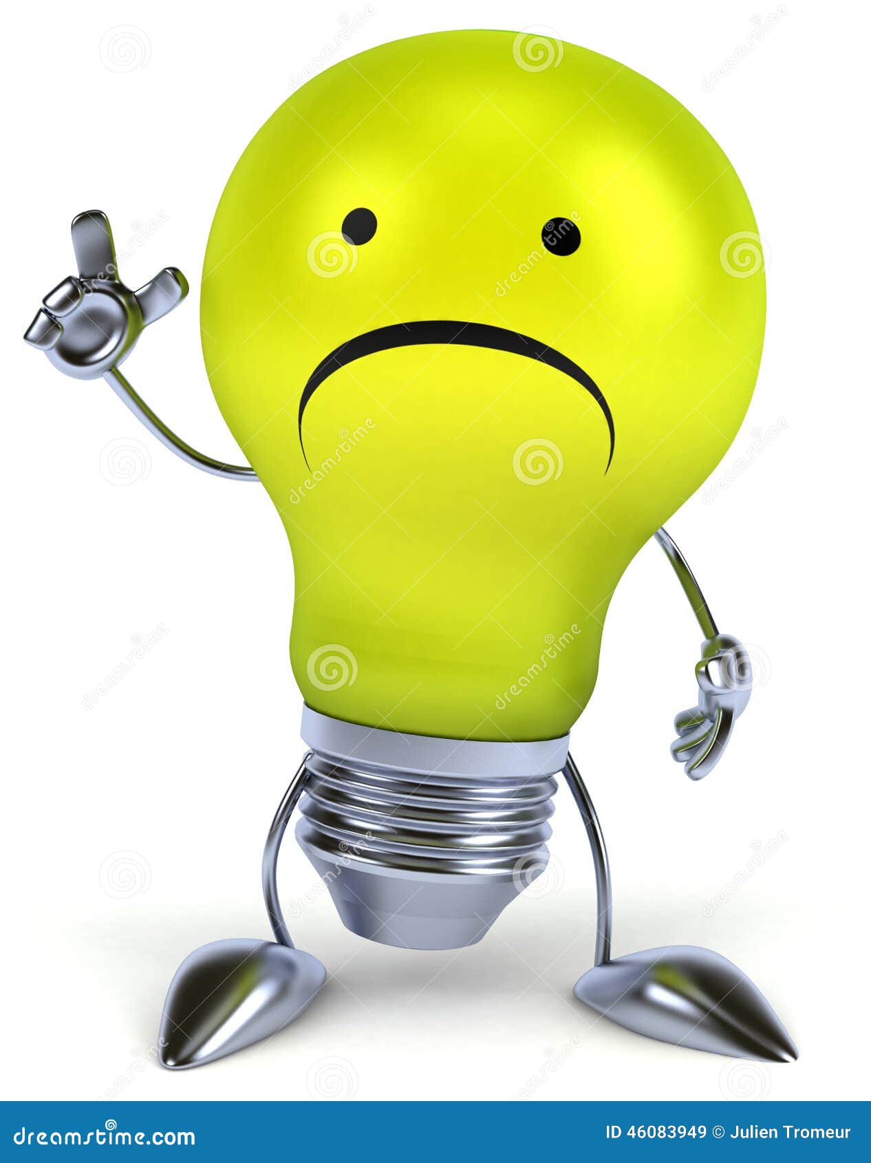 Fun light bulb stock illustration. Illustration of idea - 46083949