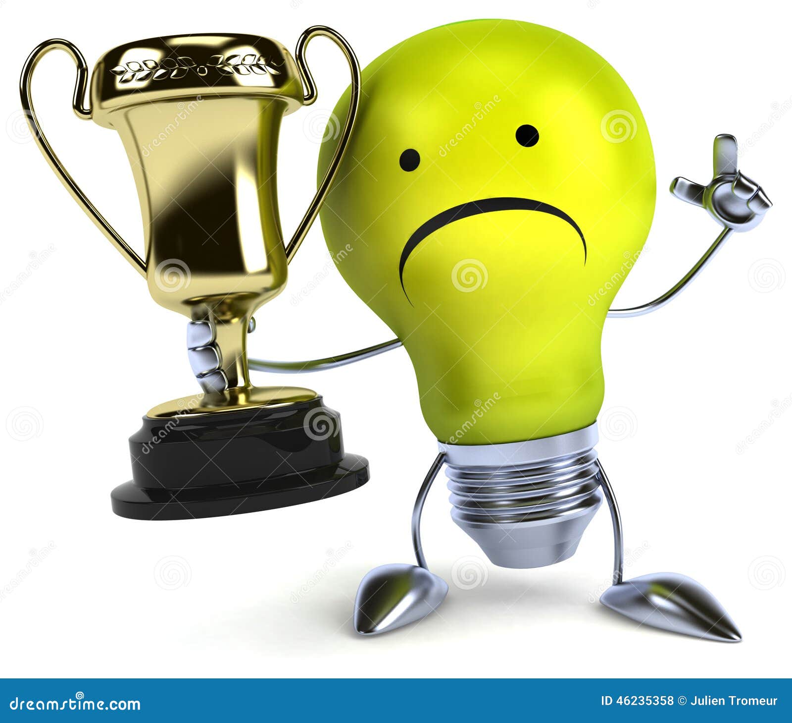 Fun light bulb stock illustration. Illustration of invention - 46235358