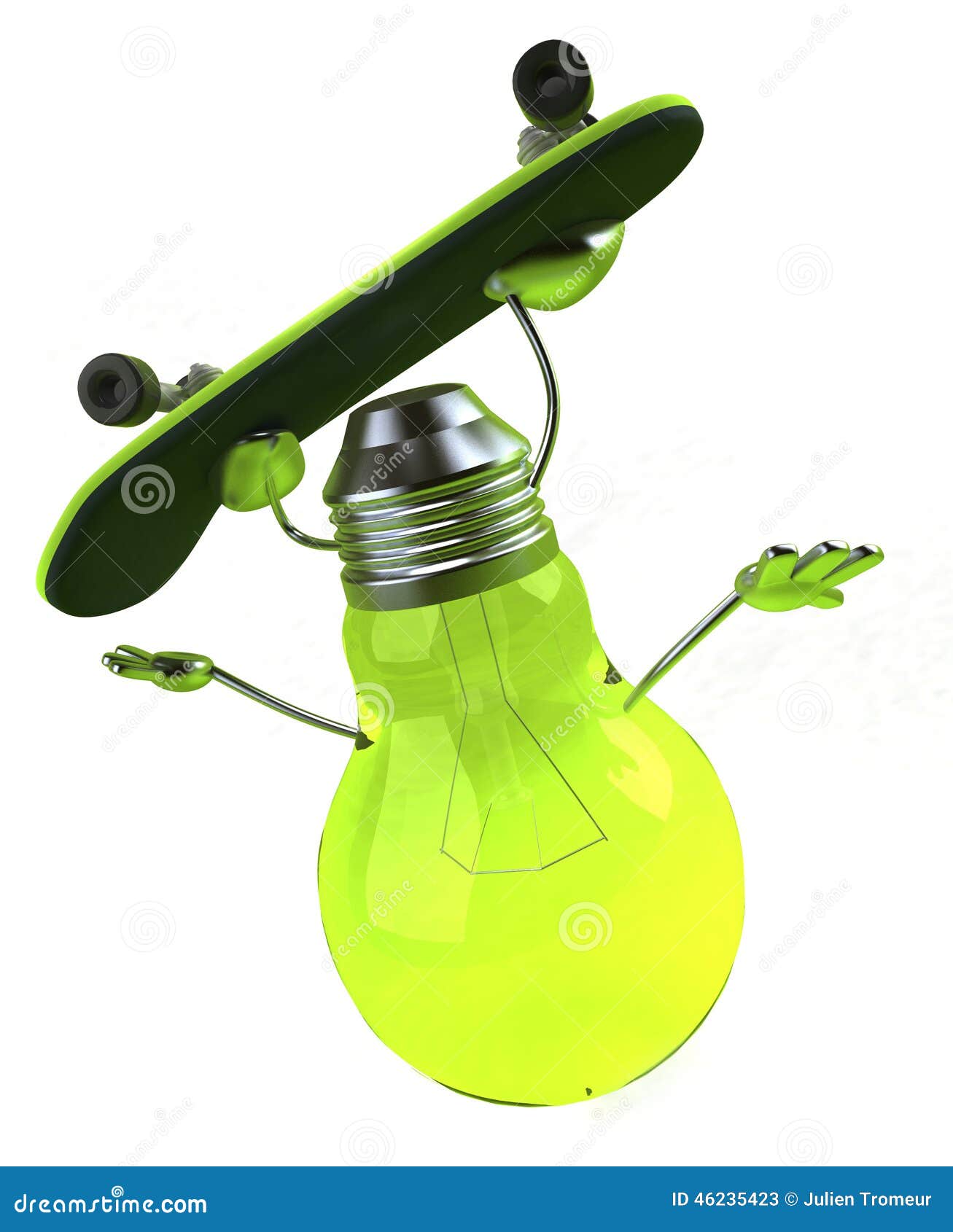 Fun light bulb stock illustration. Illustration of imagination - 46235423