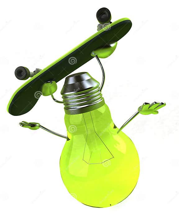 Fun light bulb stock illustration. Illustration of imagination - 46235423
