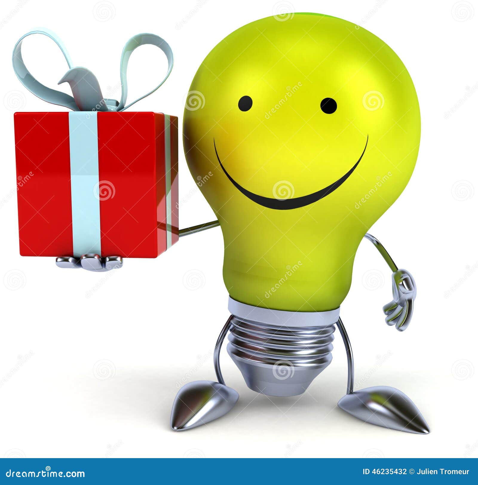 Fun light bulb stock illustration. Illustration of electricity - 46235432