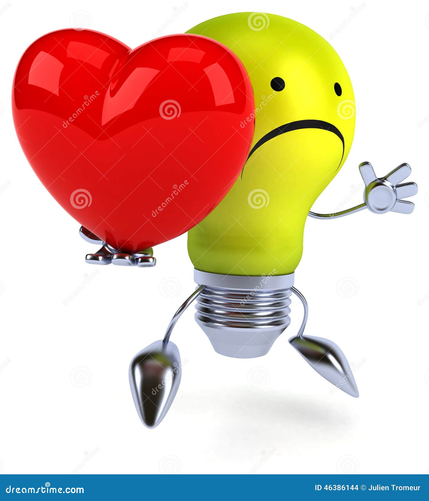 Fun light bulb stock illustration. Illustration of intelligence - 46386144