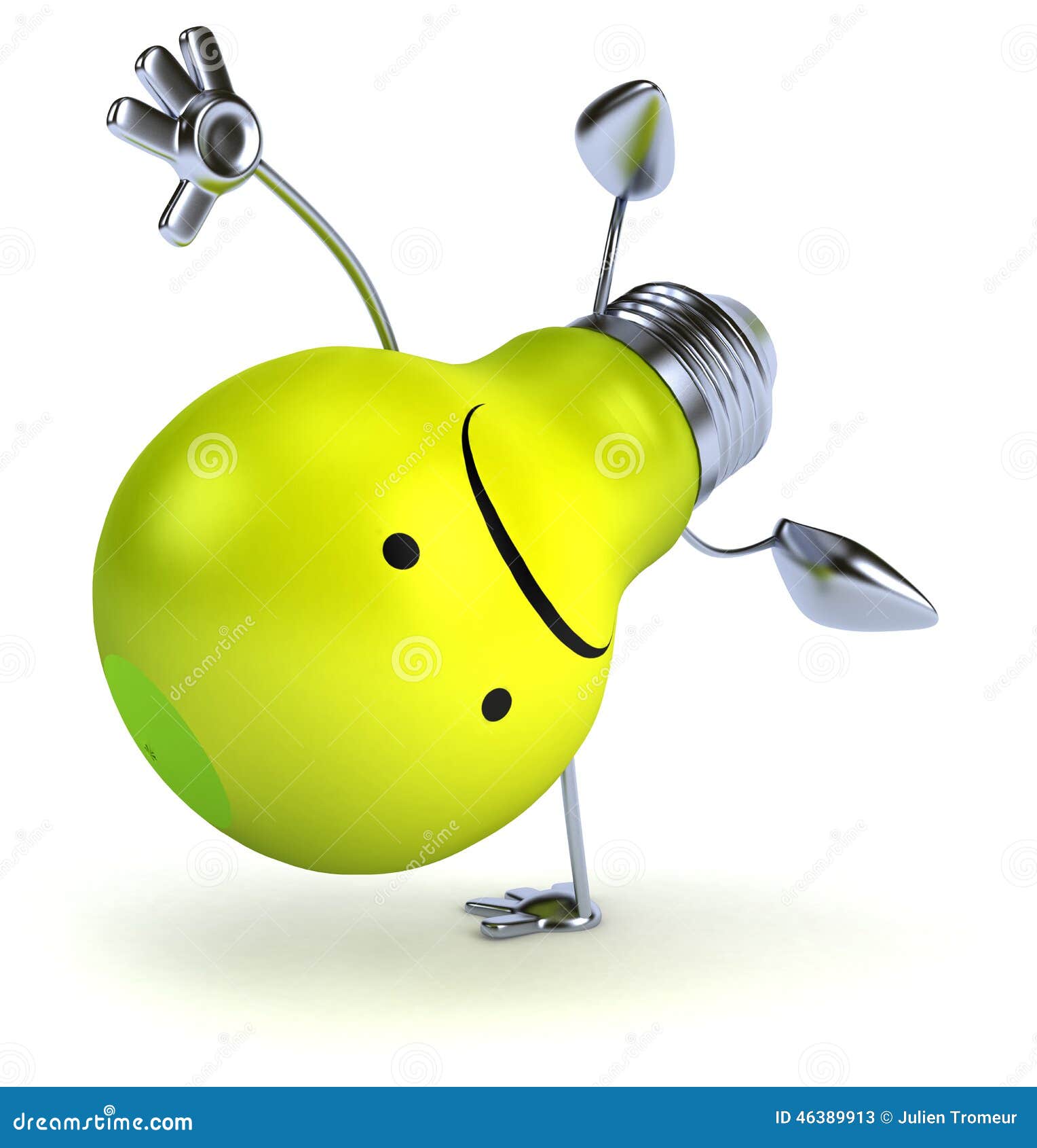 Fun light bulb stock illustration. Illustration of creation - 46389913