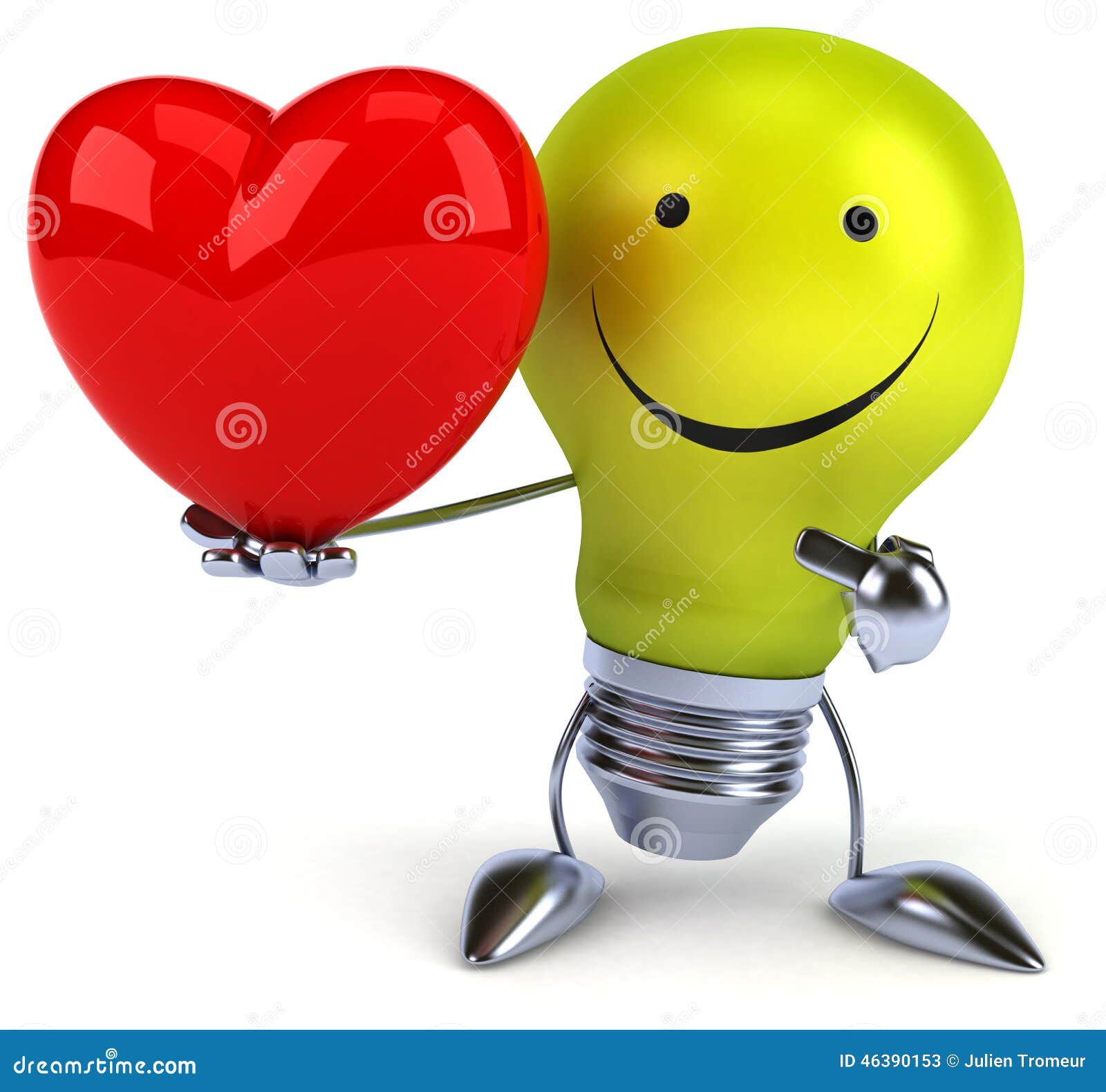 Fun light bulb stock illustration. Illustration of energy - 46390153