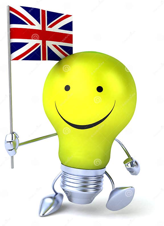 Fun light bulb stock illustration. Illustration of object - 55711841