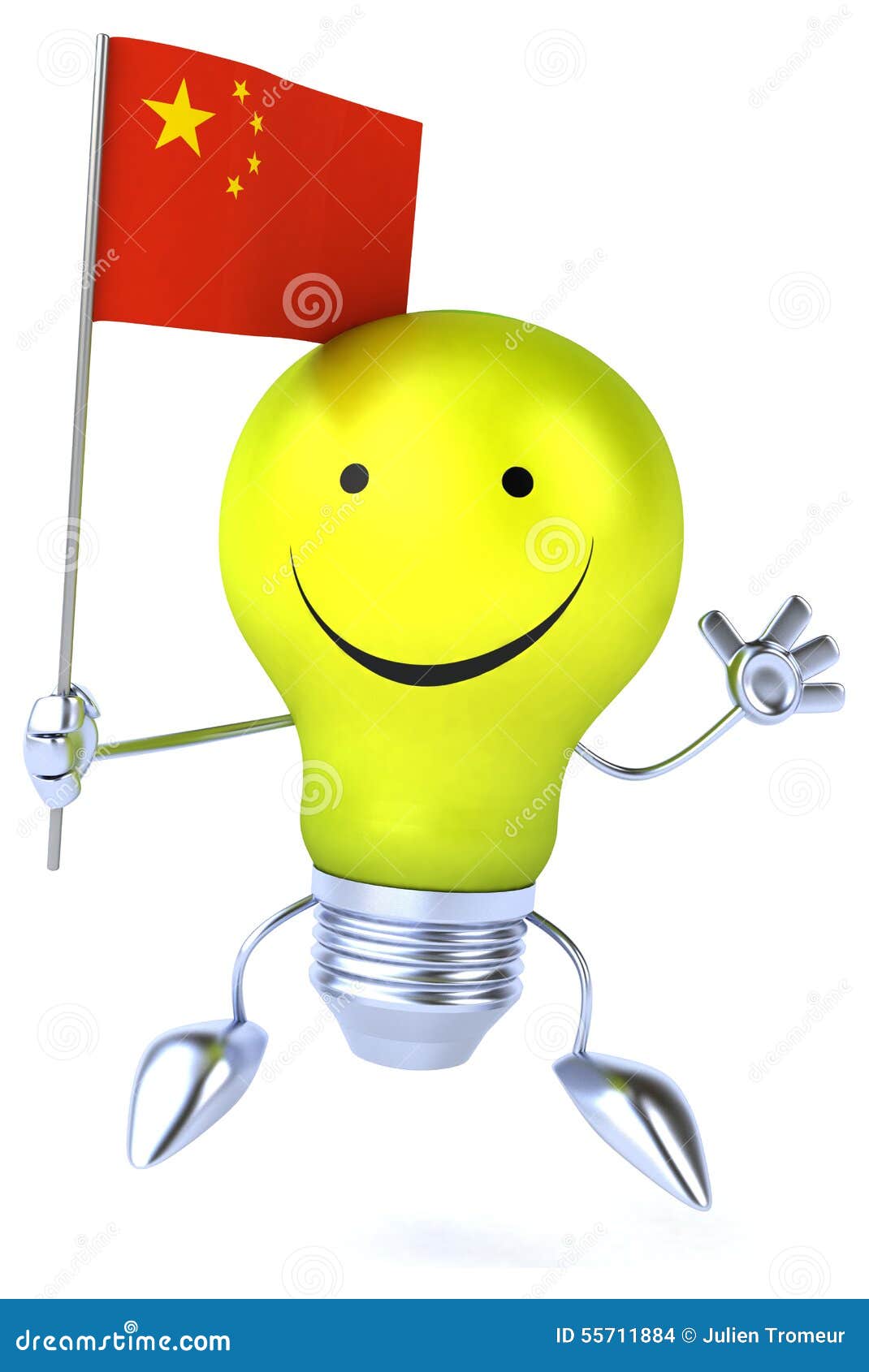 Fun light bulb stock illustration. Illustration of country - 55711884