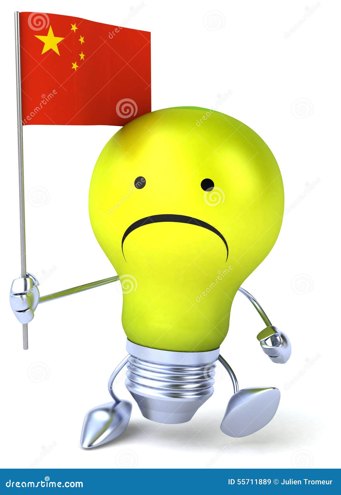 Fun light bulb stock illustration. Illustration of creation - 55711889