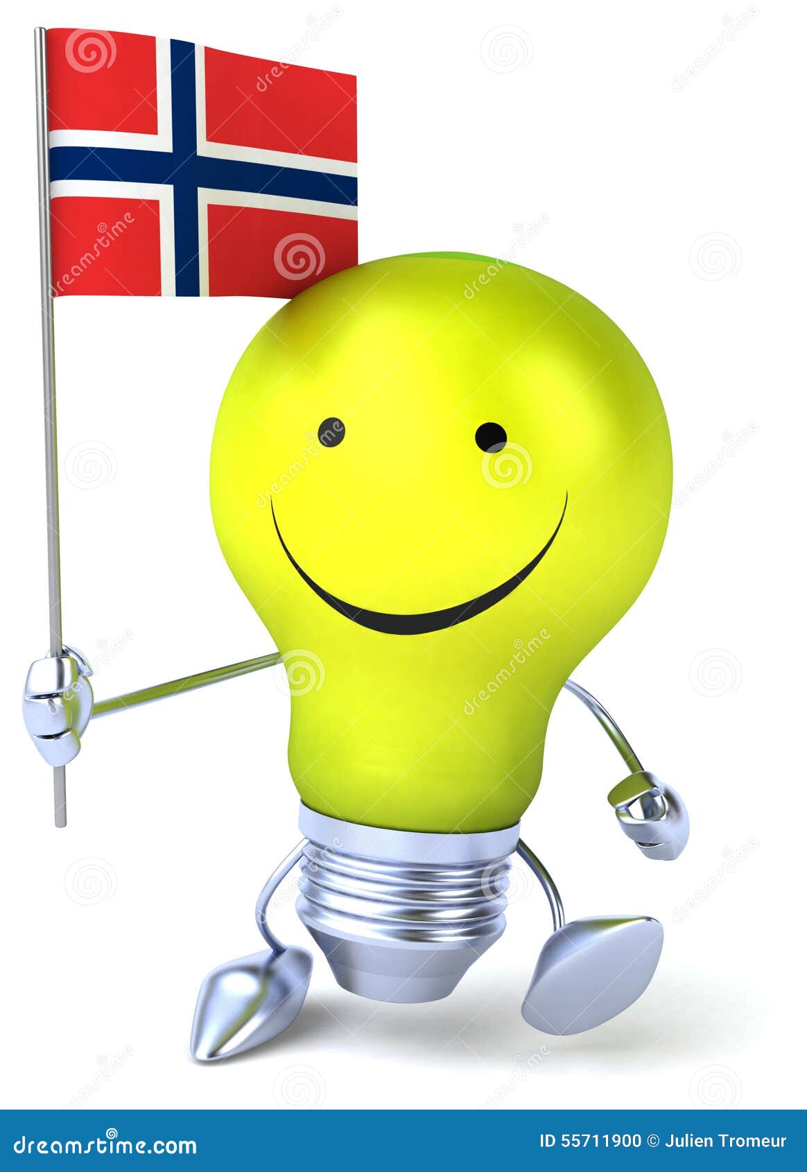 Fun light bulb stock illustration. Illustration of object - 55711900