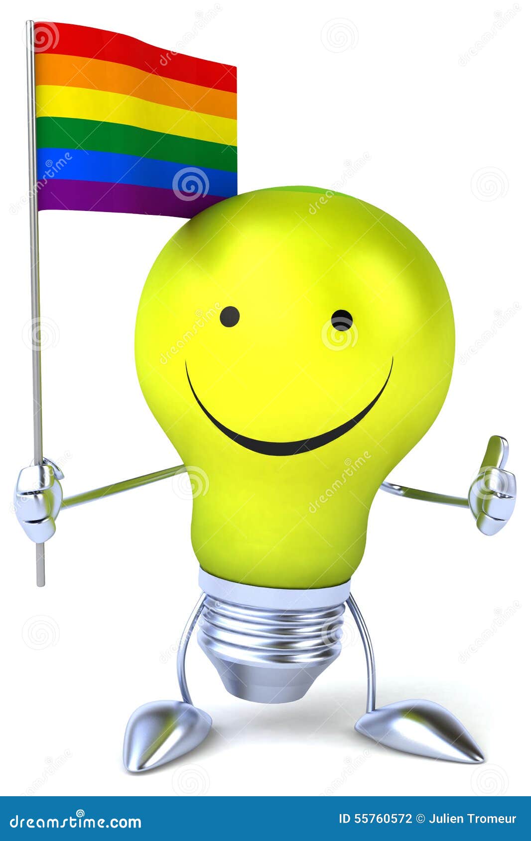 Fun light bulb stock illustration. Illustration of object - 55760572