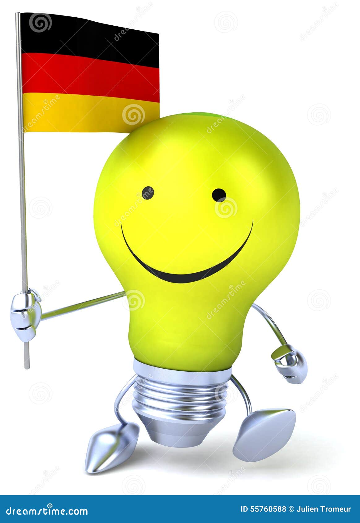 Fun light bulb stock illustration. Illustration of lightbulb - 55760588