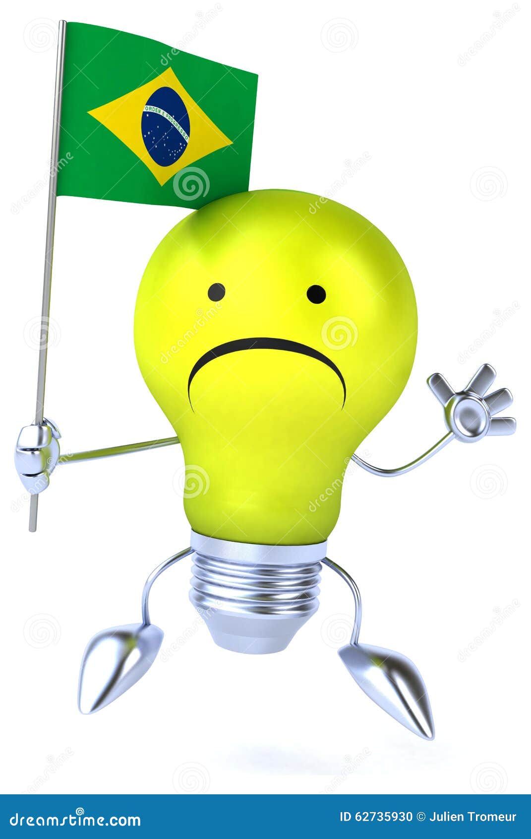 Fun light bulb stock illustration. Illustration of creation - 62735930
