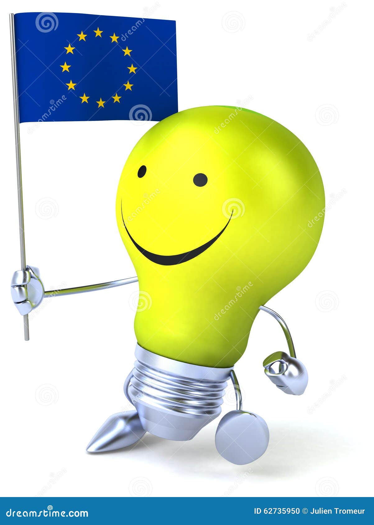 Fun light bulb stock illustration. Illustration of bright - 62735950