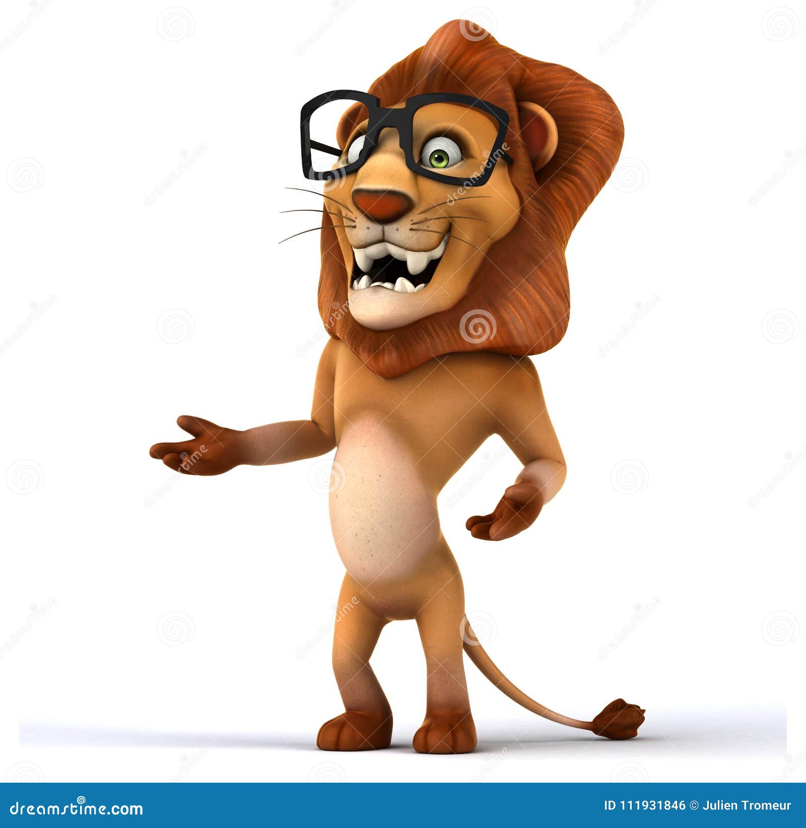 Fun lion stock illustration. Illustration of lion, danger - 111931846