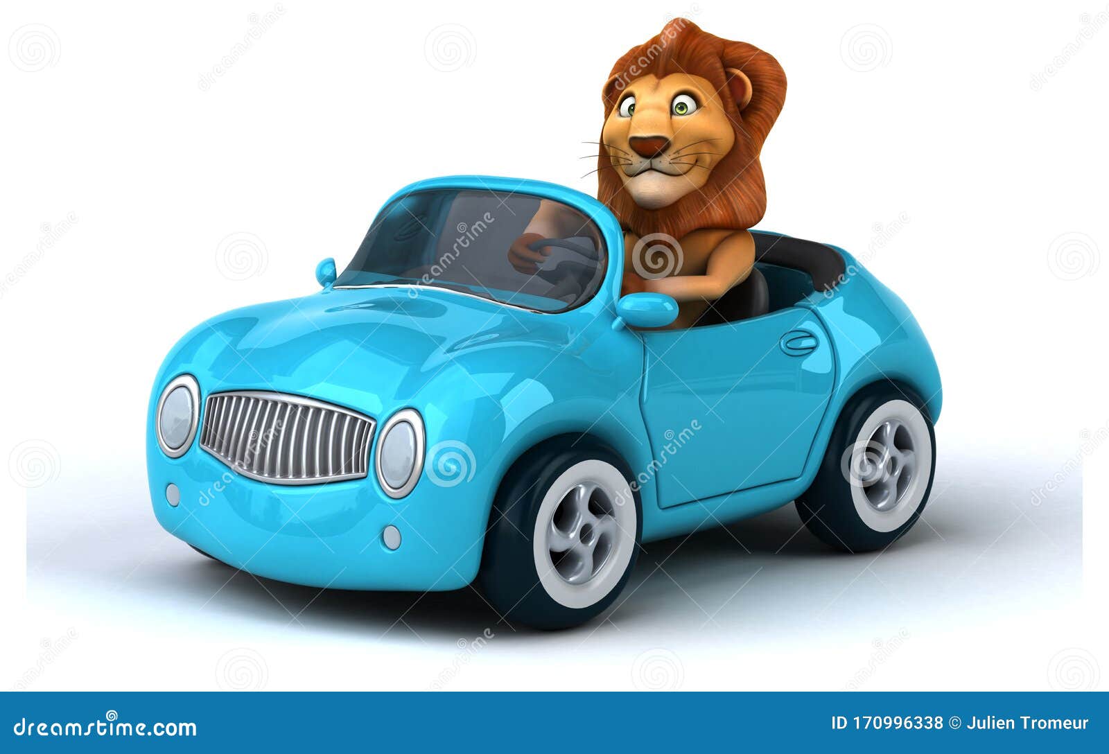 Fun lion stock illustration. Illustration of isolated - 170996338