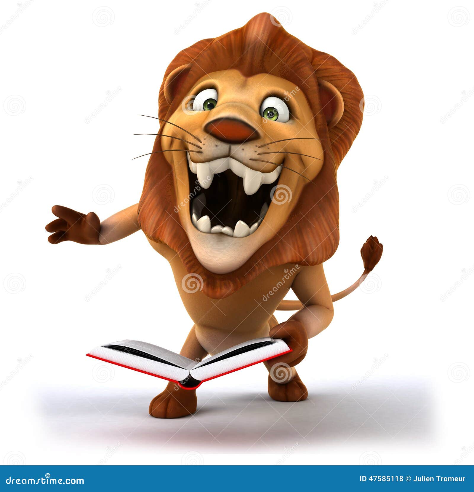 Fun lion stock illustration. Illustration of wild, claws - 47585118