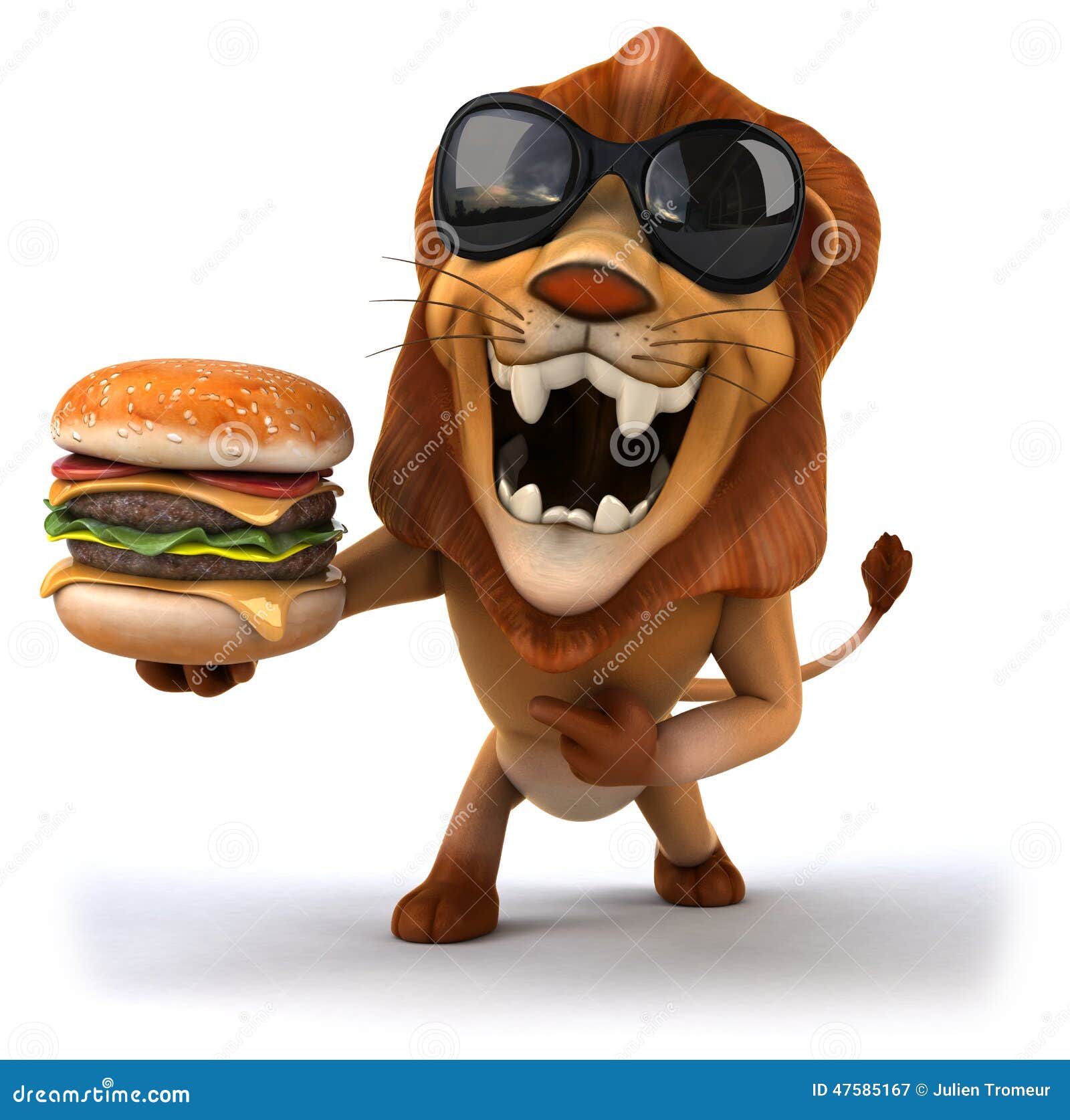Fun lion stock illustration. Illustration of beauty, majestic - 47585167