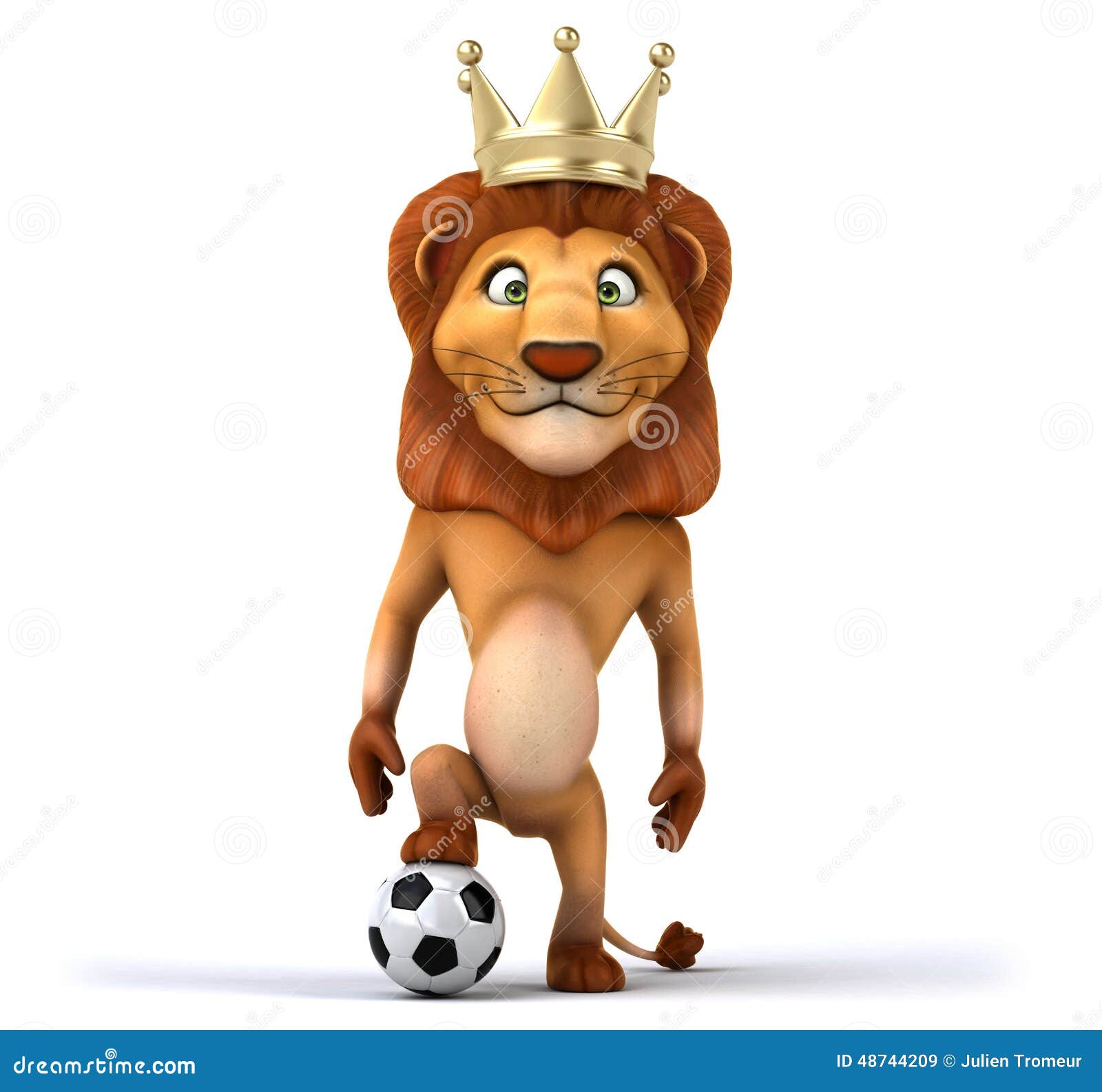 Fun lion stock illustration. Illustration of majestic - 48744209