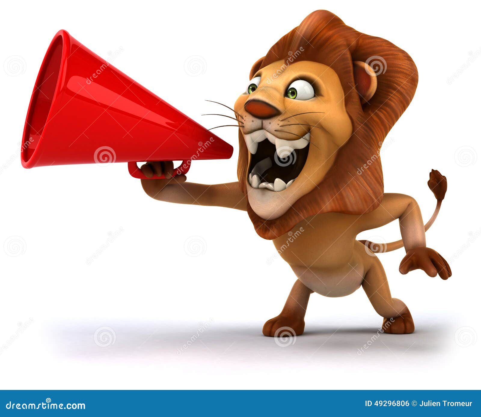 Fun lion stock illustration. Illustration of muscle, jungle - 49296806