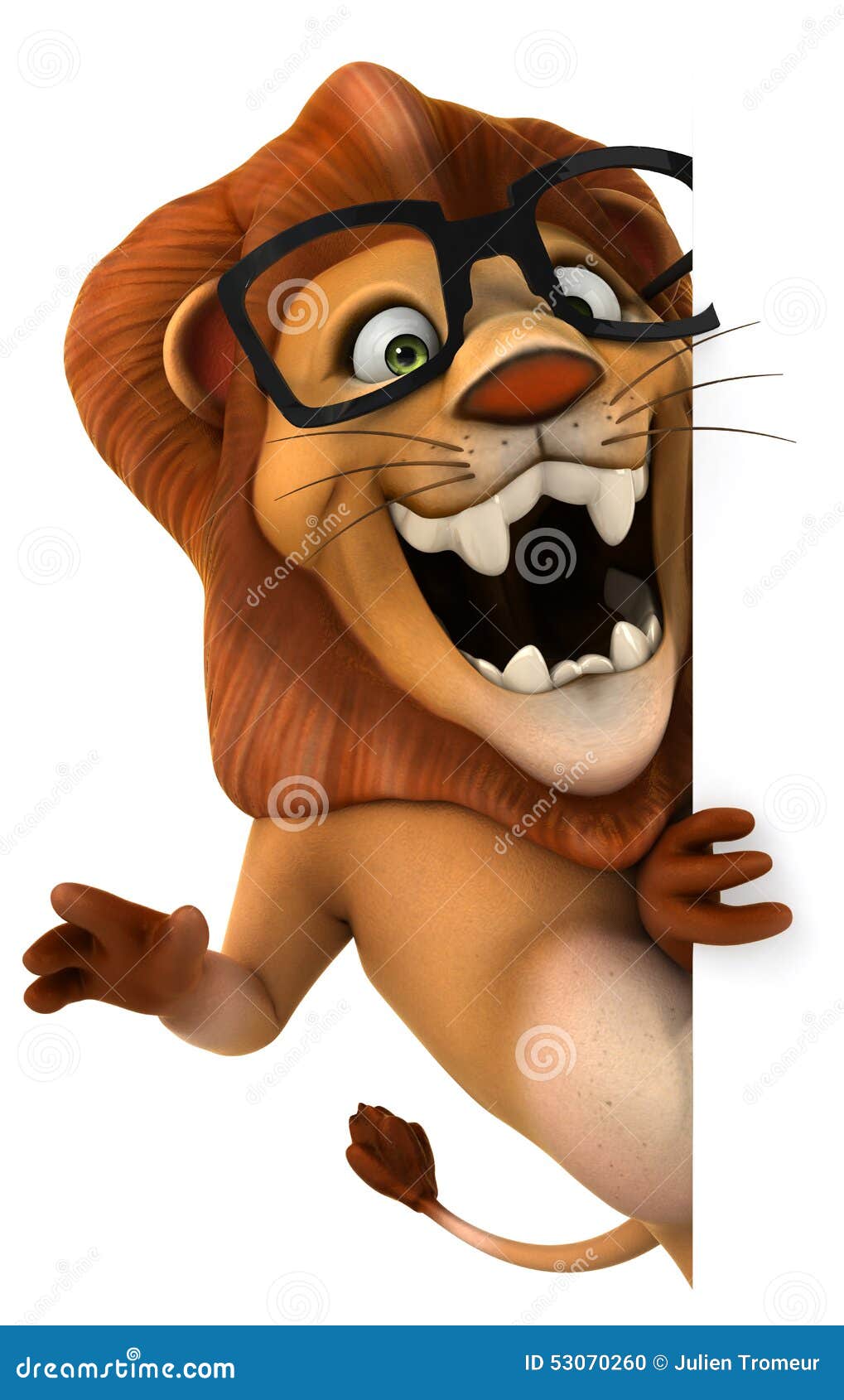 Fun lion stock illustration. Illustration of dangerous - 53070260