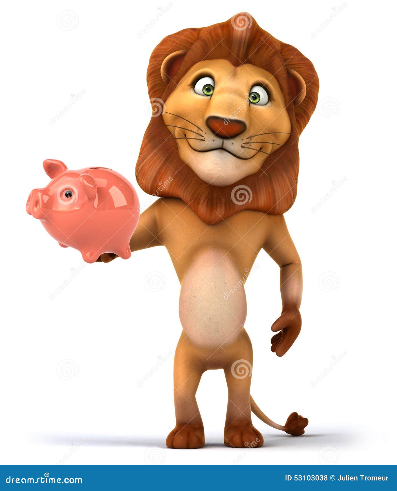 Fun lion stock illustration. Illustration of mammal, natural - 53103038