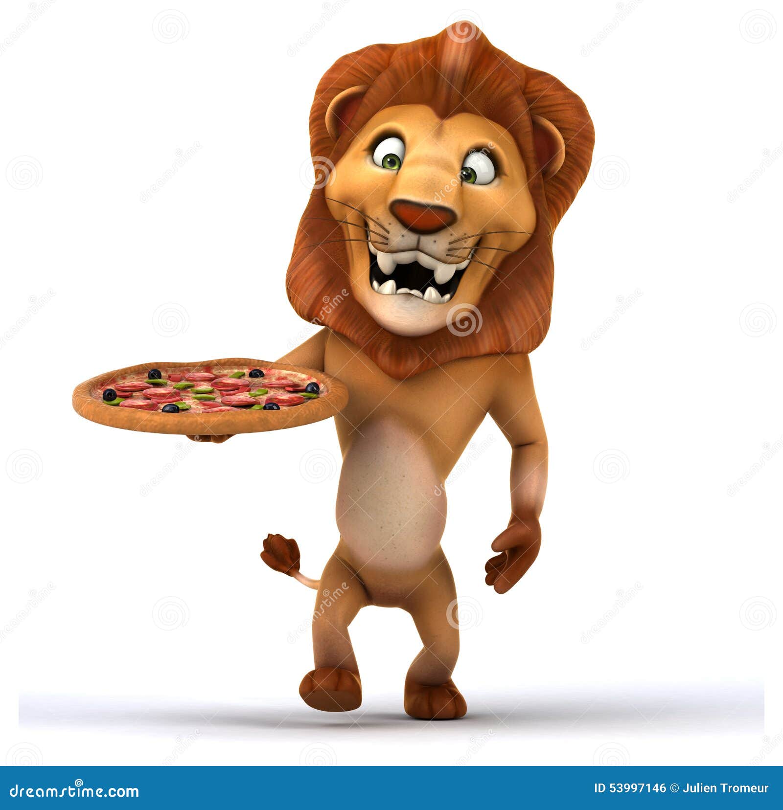 Fun lion stock illustration. Illustration of king, jungle - 53997146