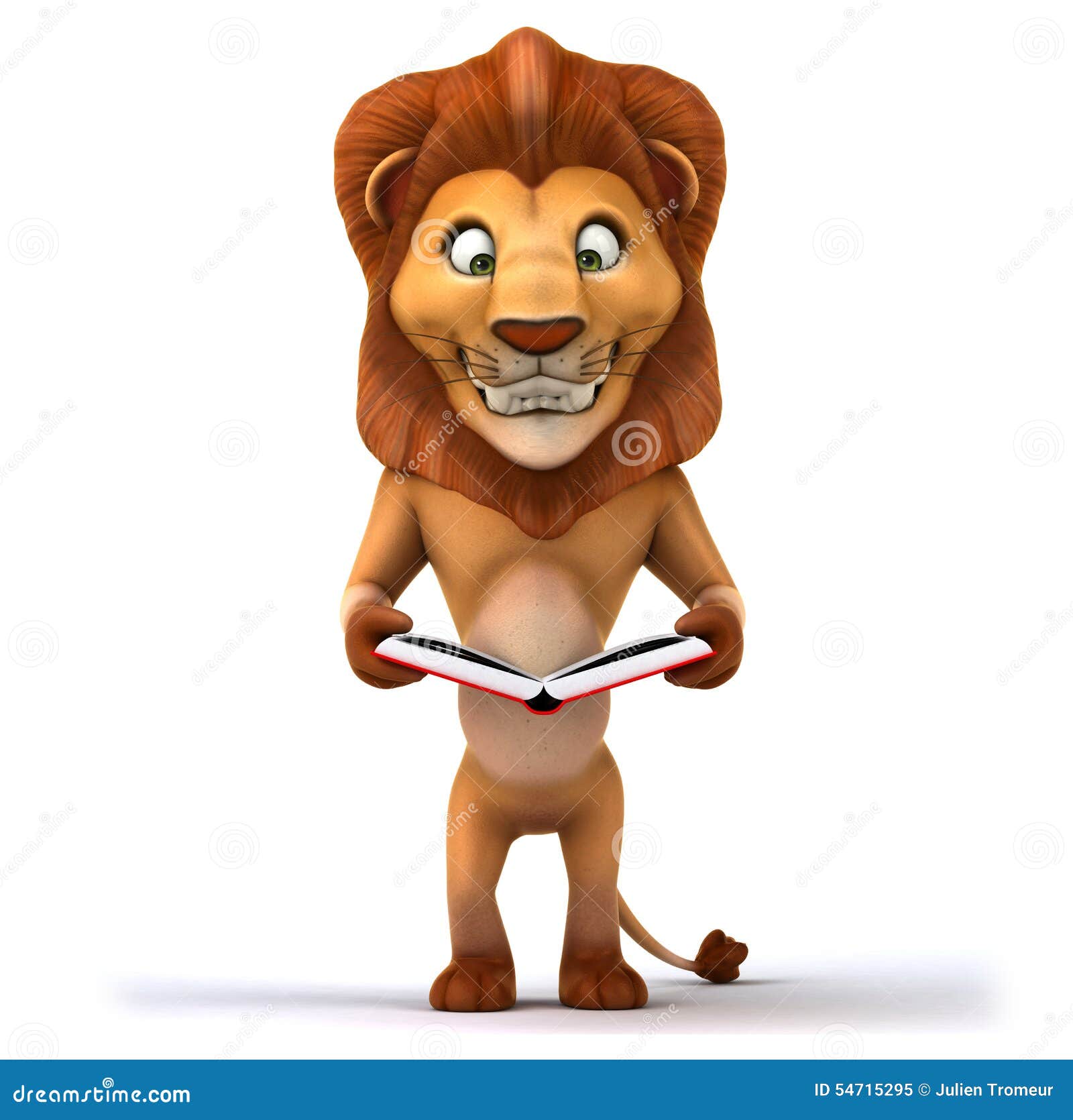 Fun lion stock illustration. Illustration of beast, animals - 54715295