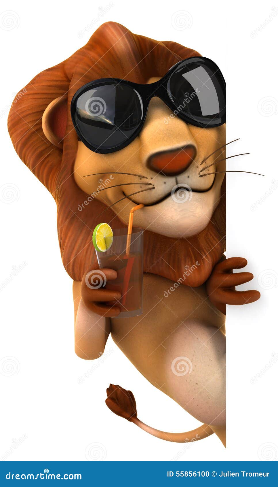 Fun lion stock illustration. Illustration of beast, dangerous - 55856100