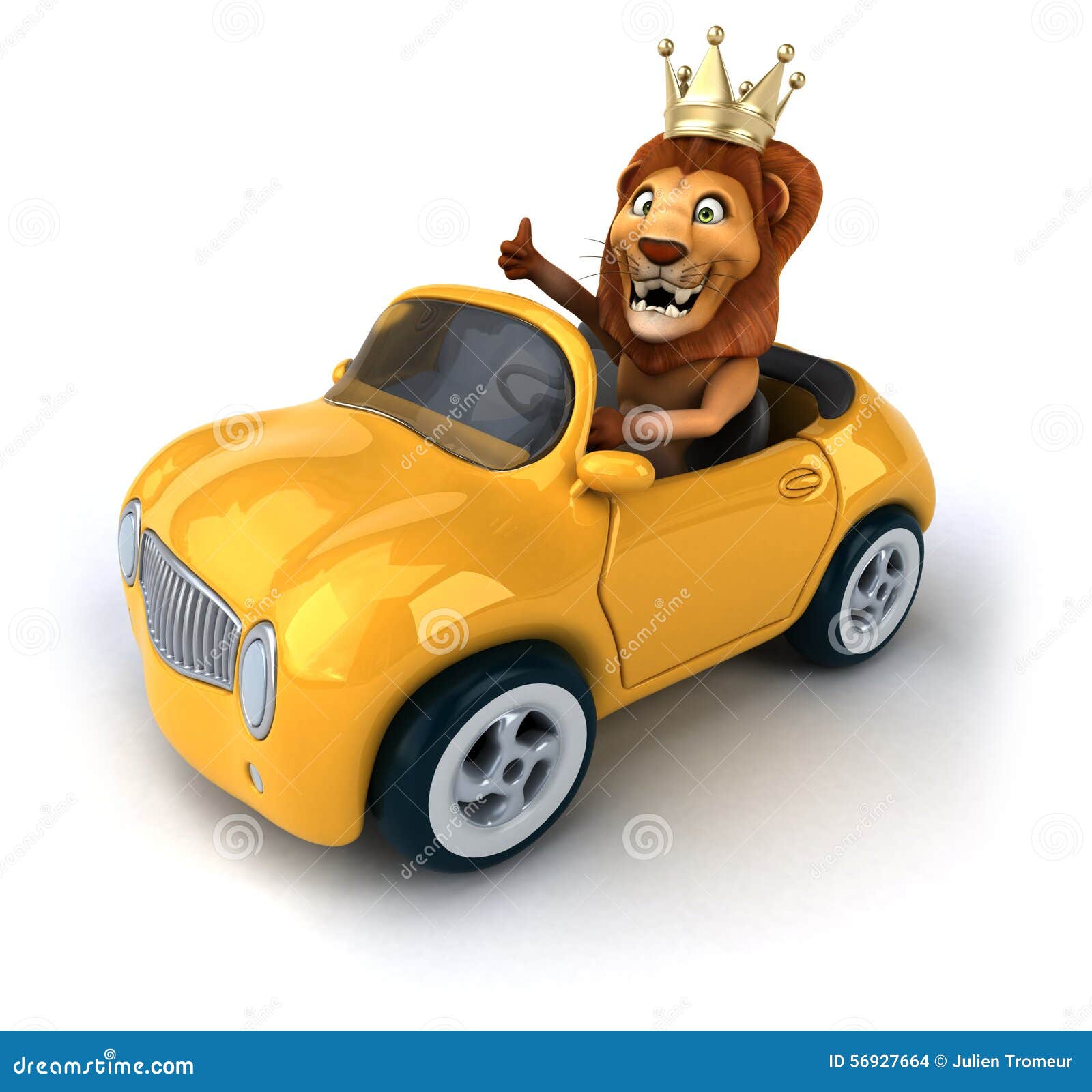 Fun lion stock illustration. Illustration of speed, windshield - 56927664